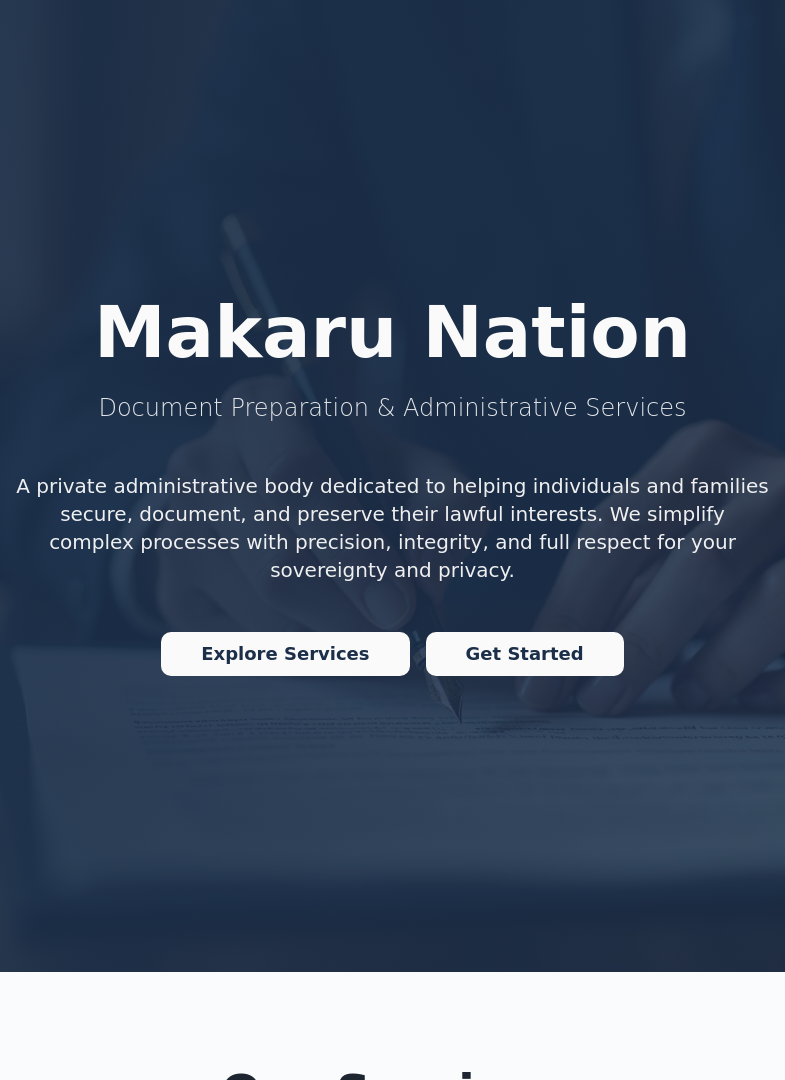 Makaru Nation - Document Preparation & Administrative Services