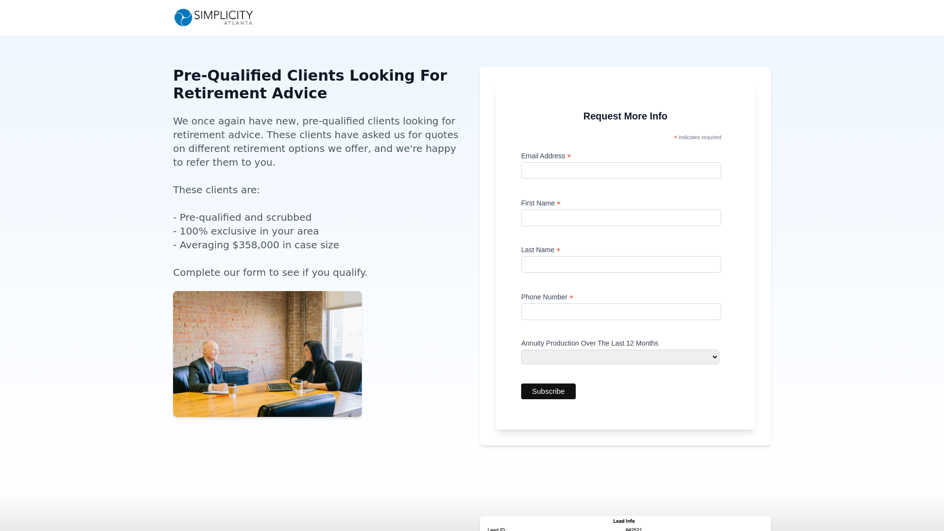 Simplicity Group - Connect with Wealthy Clients