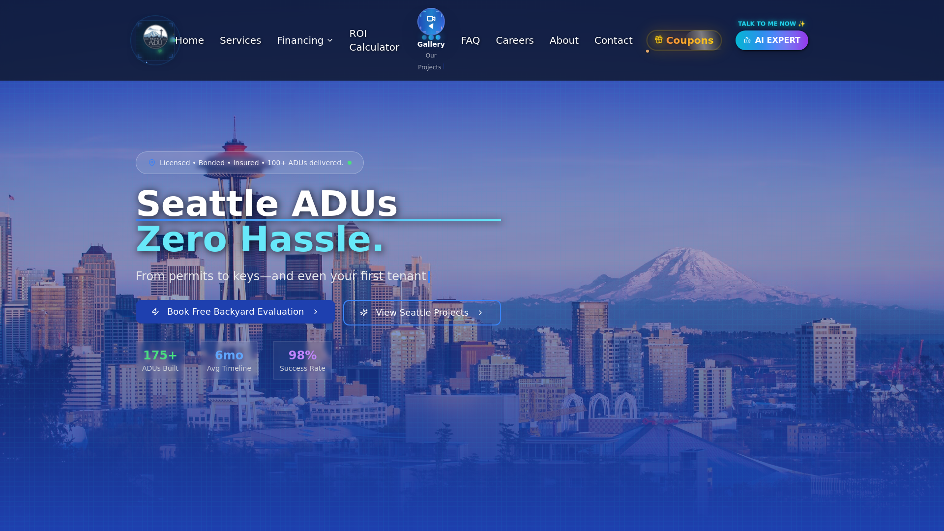 INF Construction - Seattle's Premier ADU Specialists | Garage Conversions