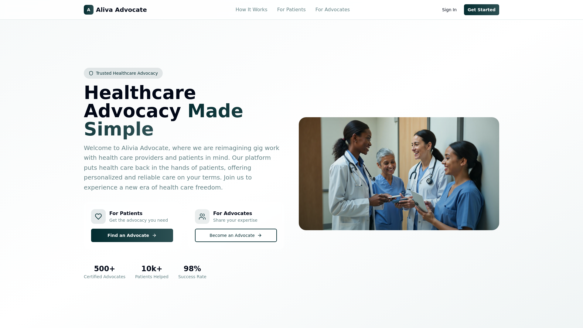 Aliva Advocate - Healthcare Advocacy Platform