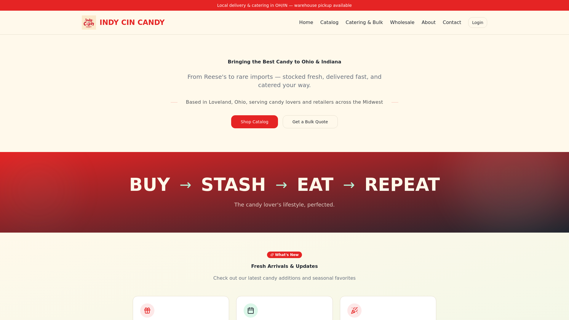INDY CIN CANDY - Local Delivery & Catering in OH/IN