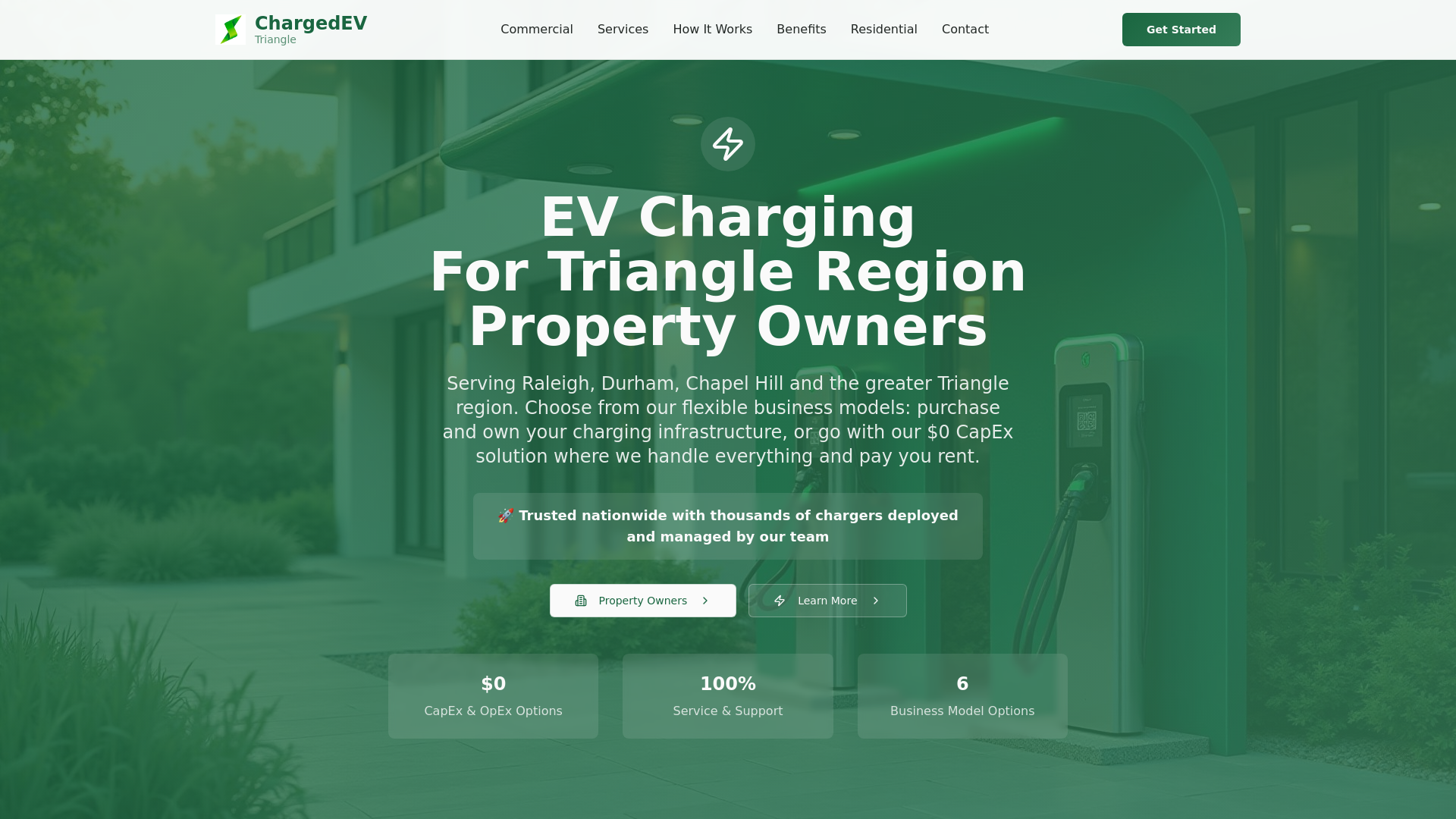 ChargedEV Triangle - Turnkey EV Charging Solutions for Triangle Area ...
