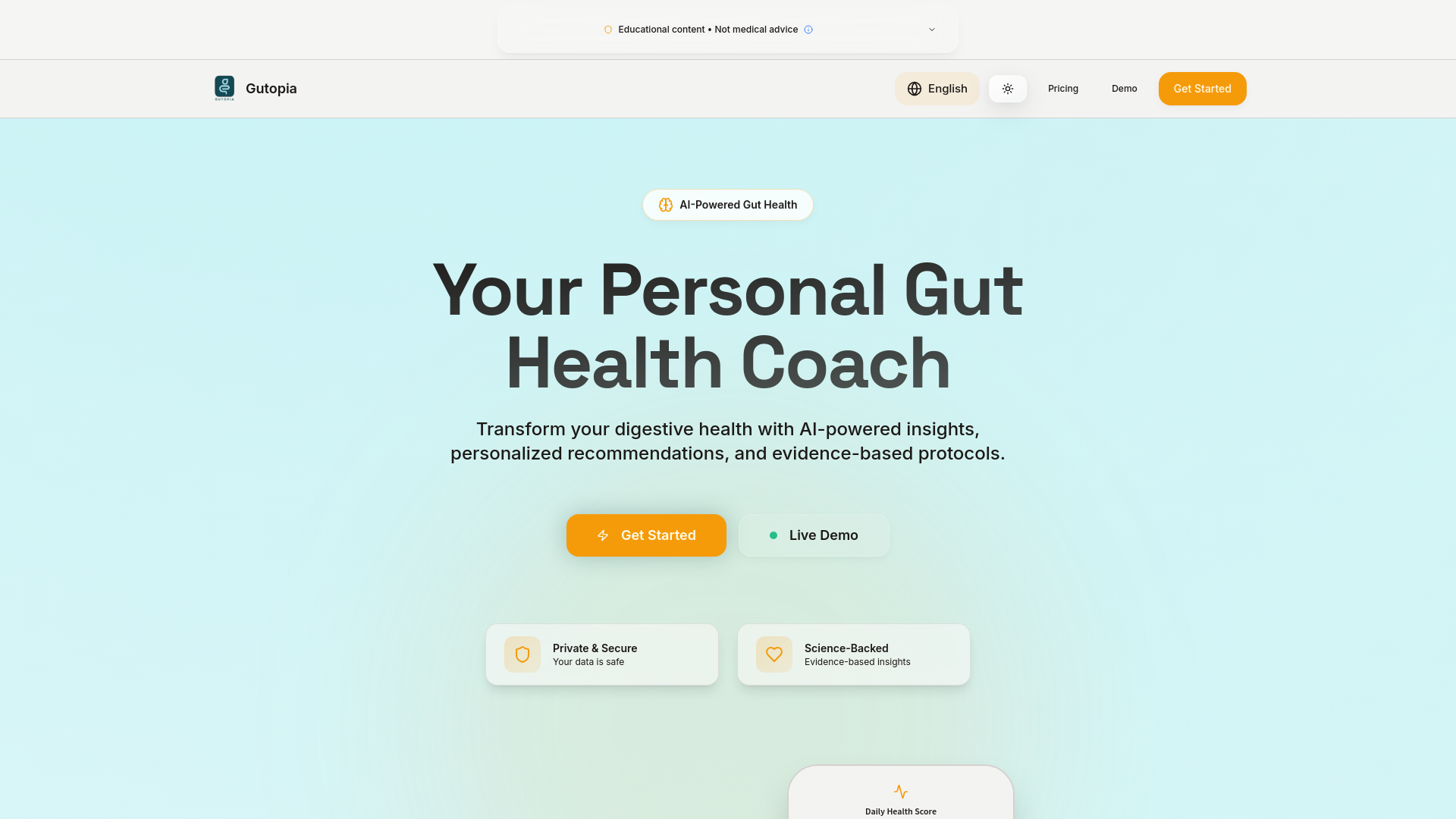 Gutopia – Your Personal Gut Health Coach