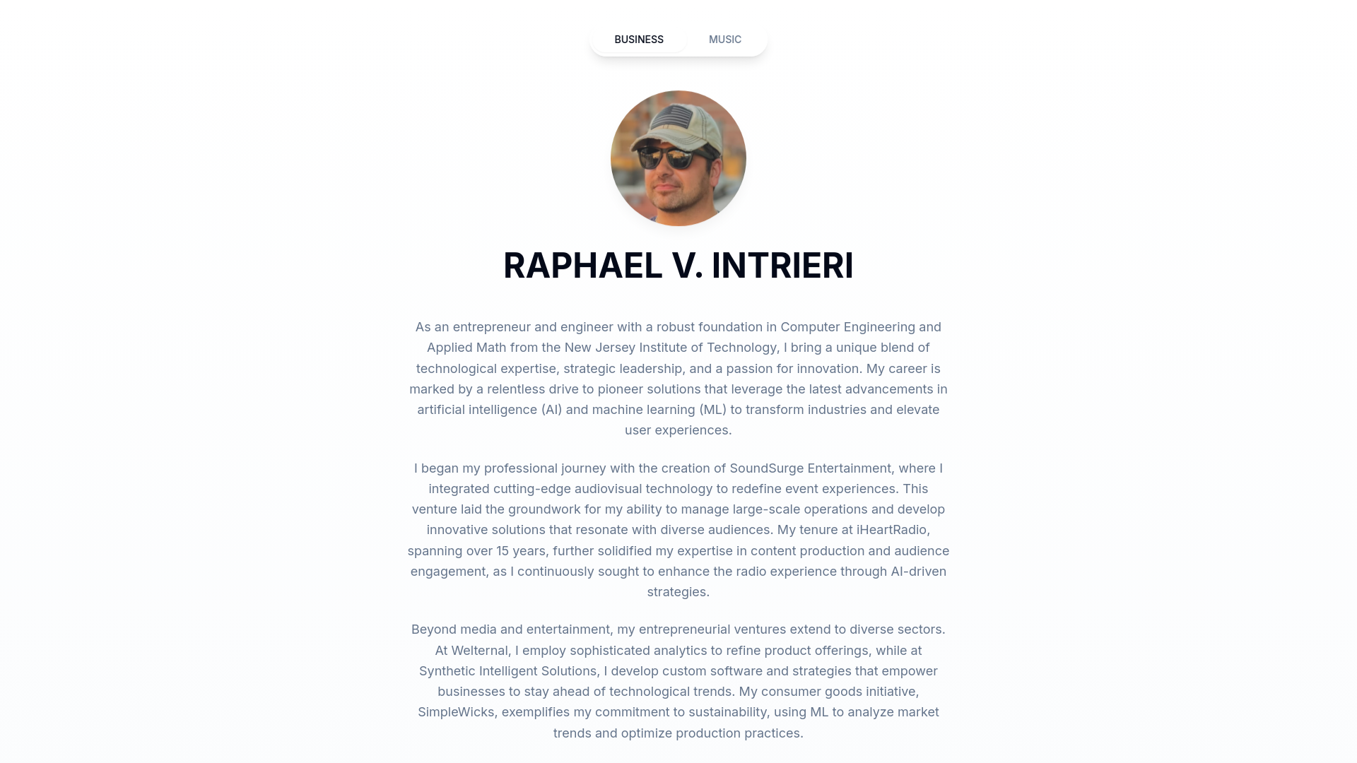 RaphsPlace.com - Raphael V. Intrieri