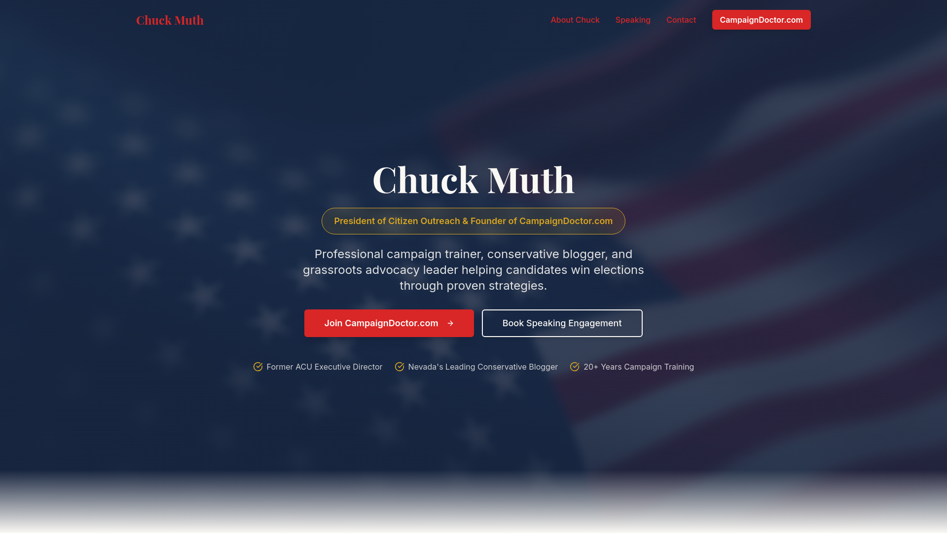 Chuck Muth - Political Campaign Strategist | CampaignDoctor.com