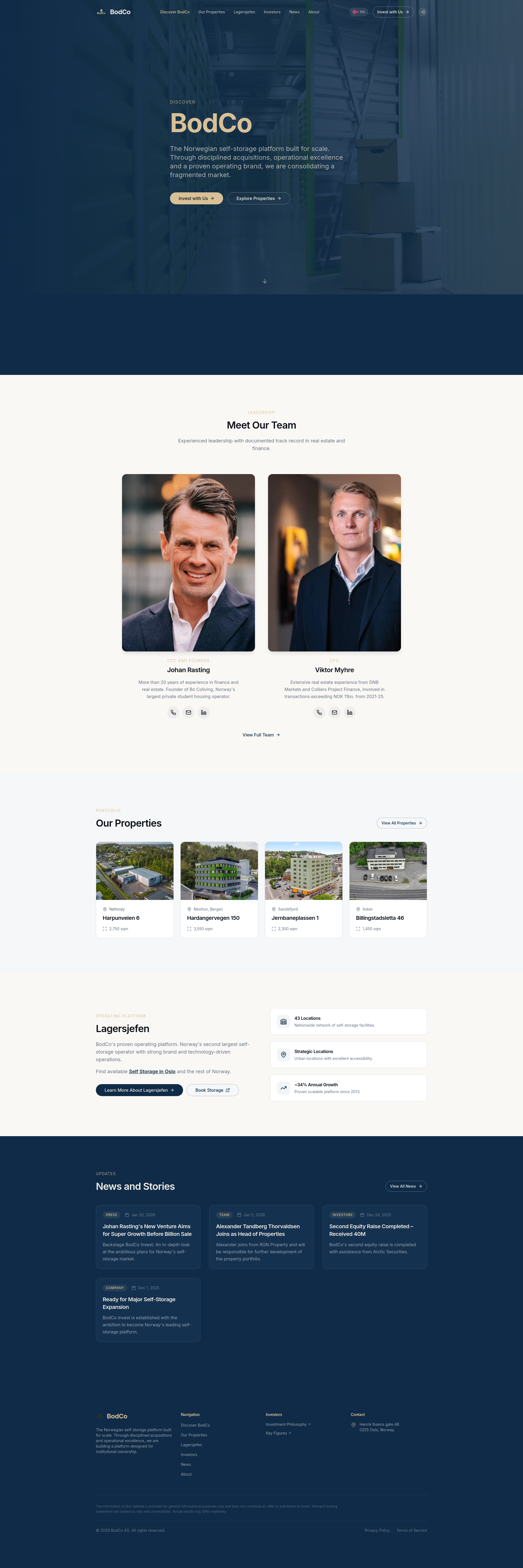 BodCo Invest – Ledende innen minilager