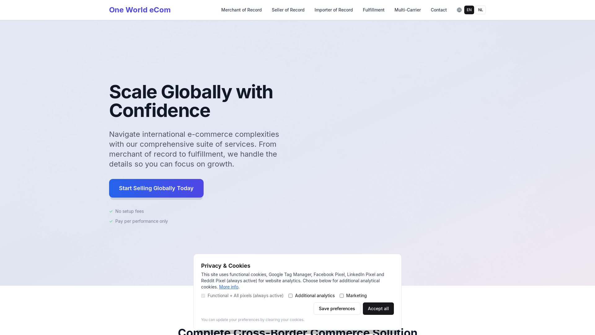 One World eCom - Global E-commerce Compliance & Fulfillment