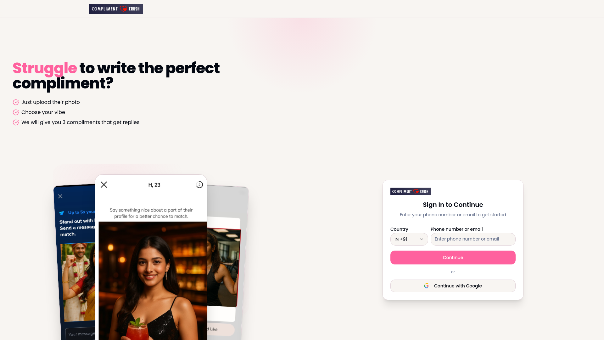 Compliment Crush — AI Compliment Generator