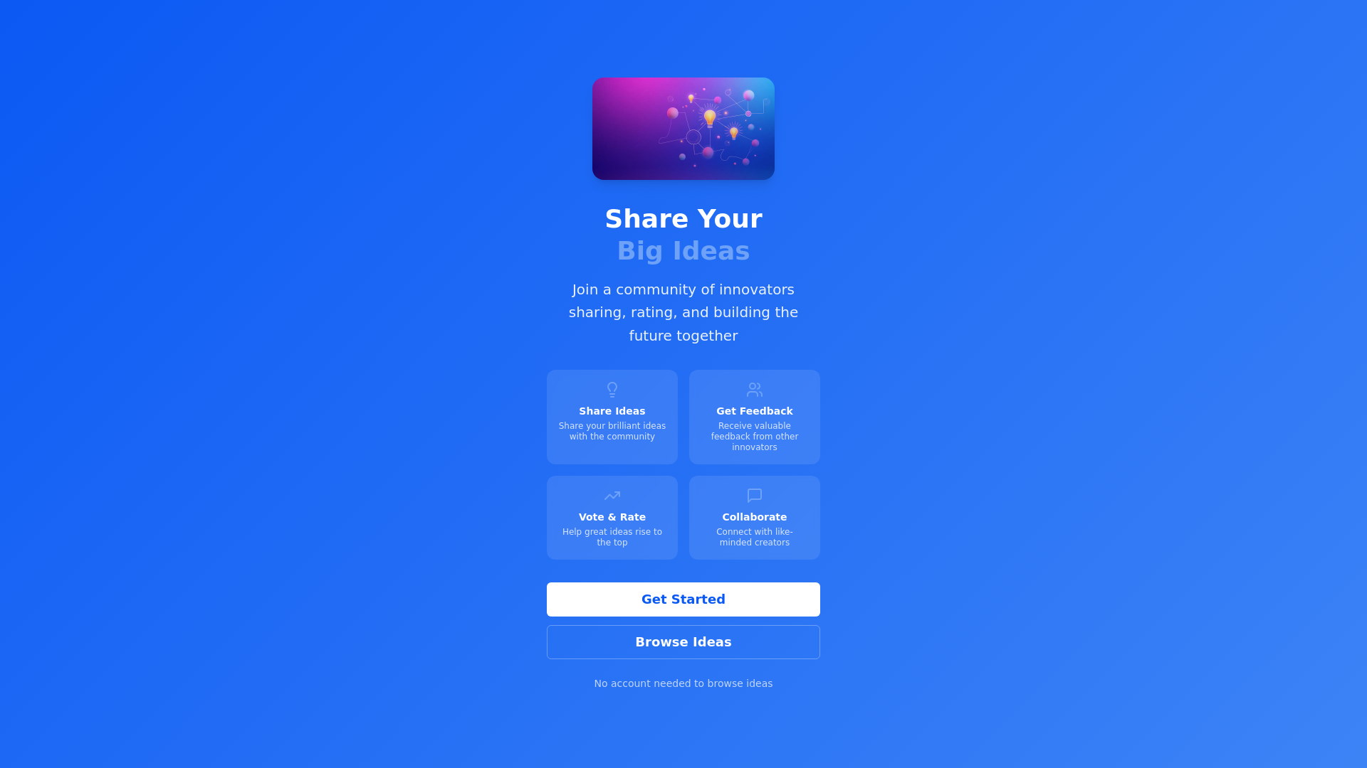 IdeaShare - Share Your Big Ideas
