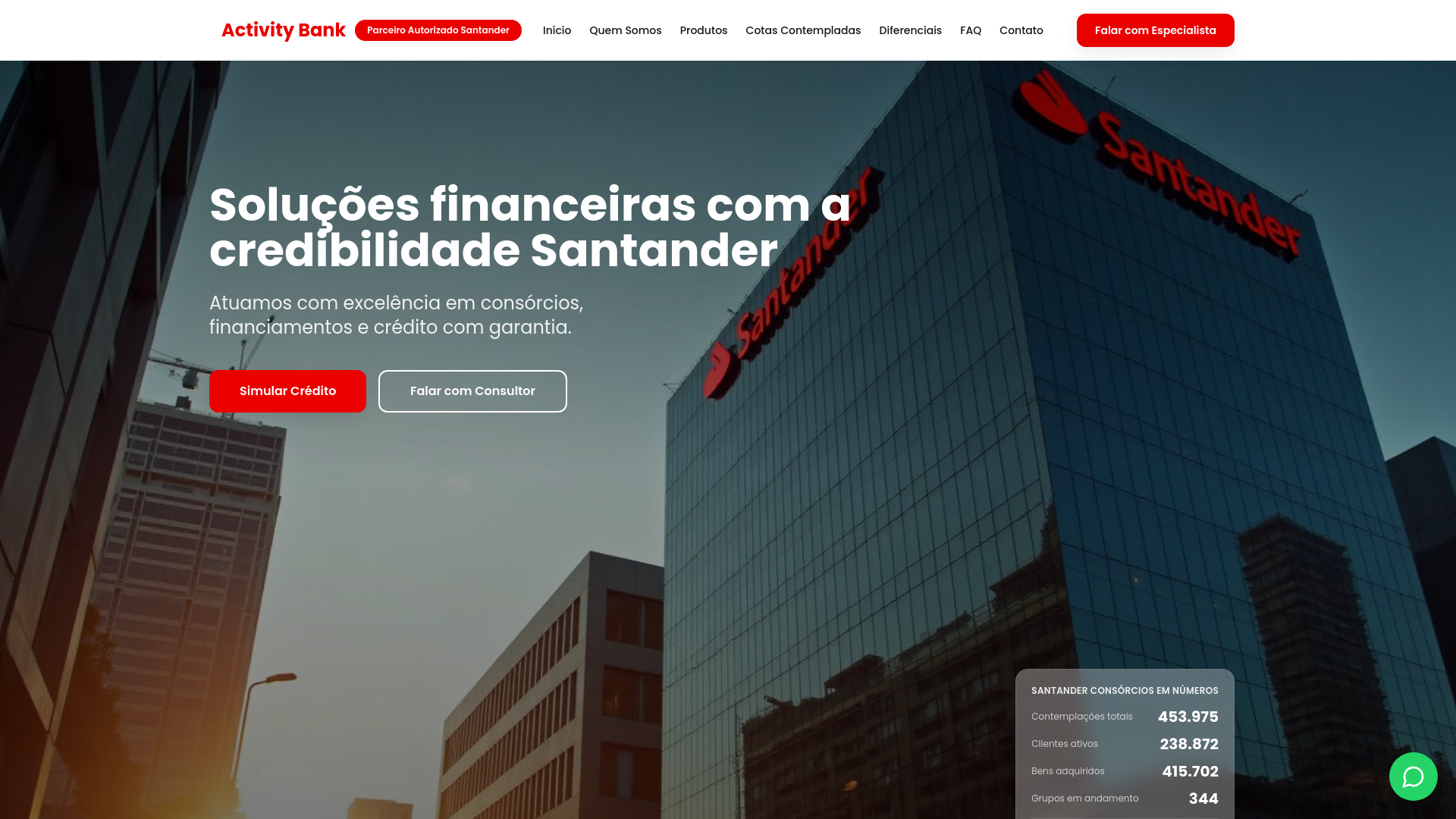 Activity Bank | Parceiro Autorizado Santander
