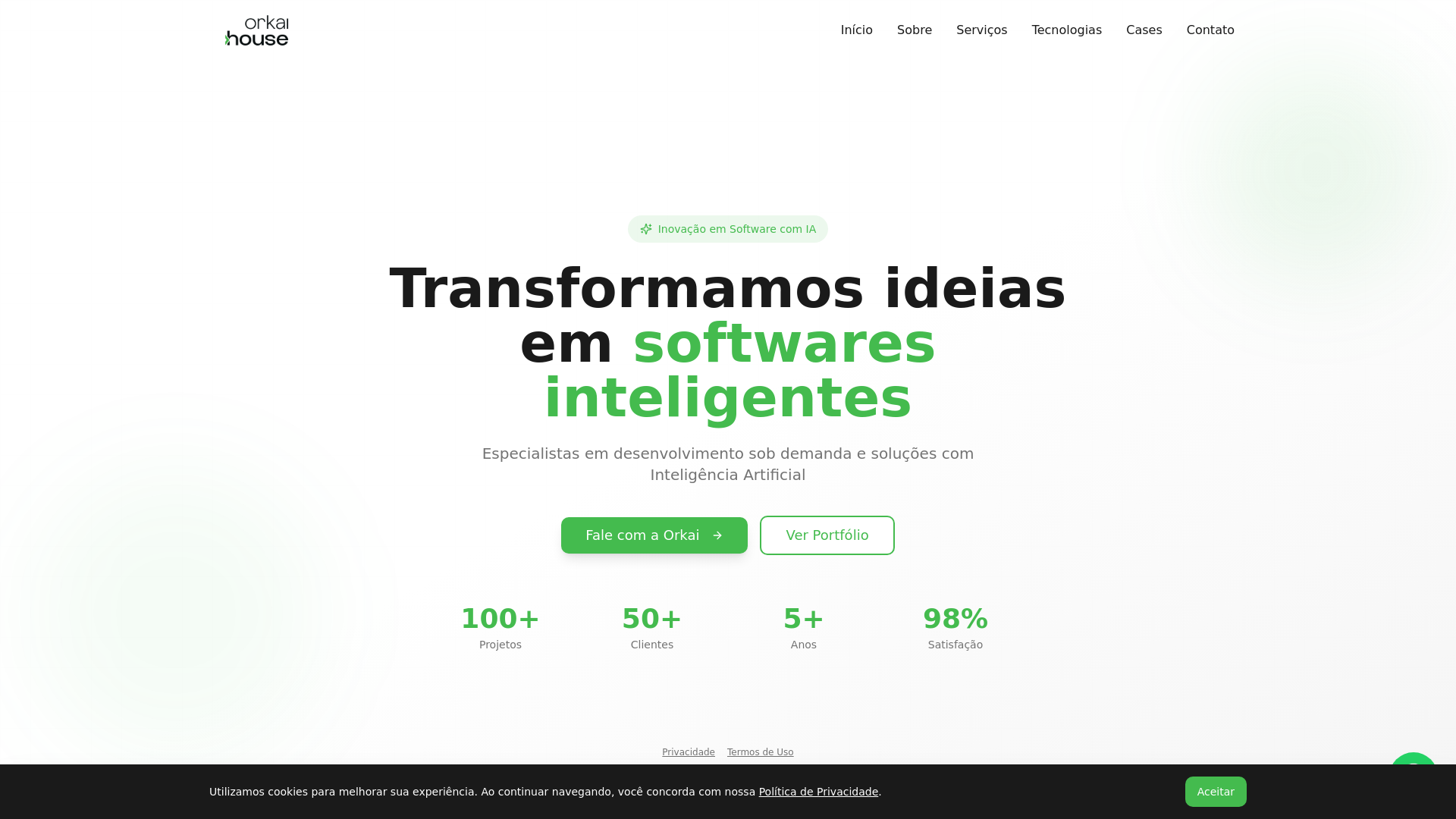 Orkai SoftwareHouse - Desenvolvimento de Software com IA