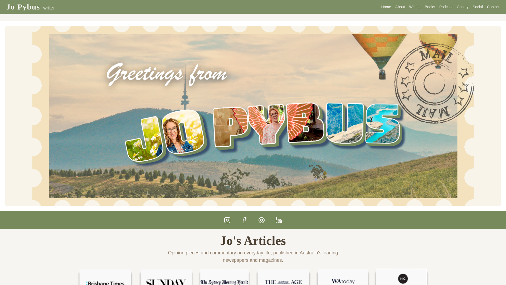 Jo Pybus - Author & Commentator