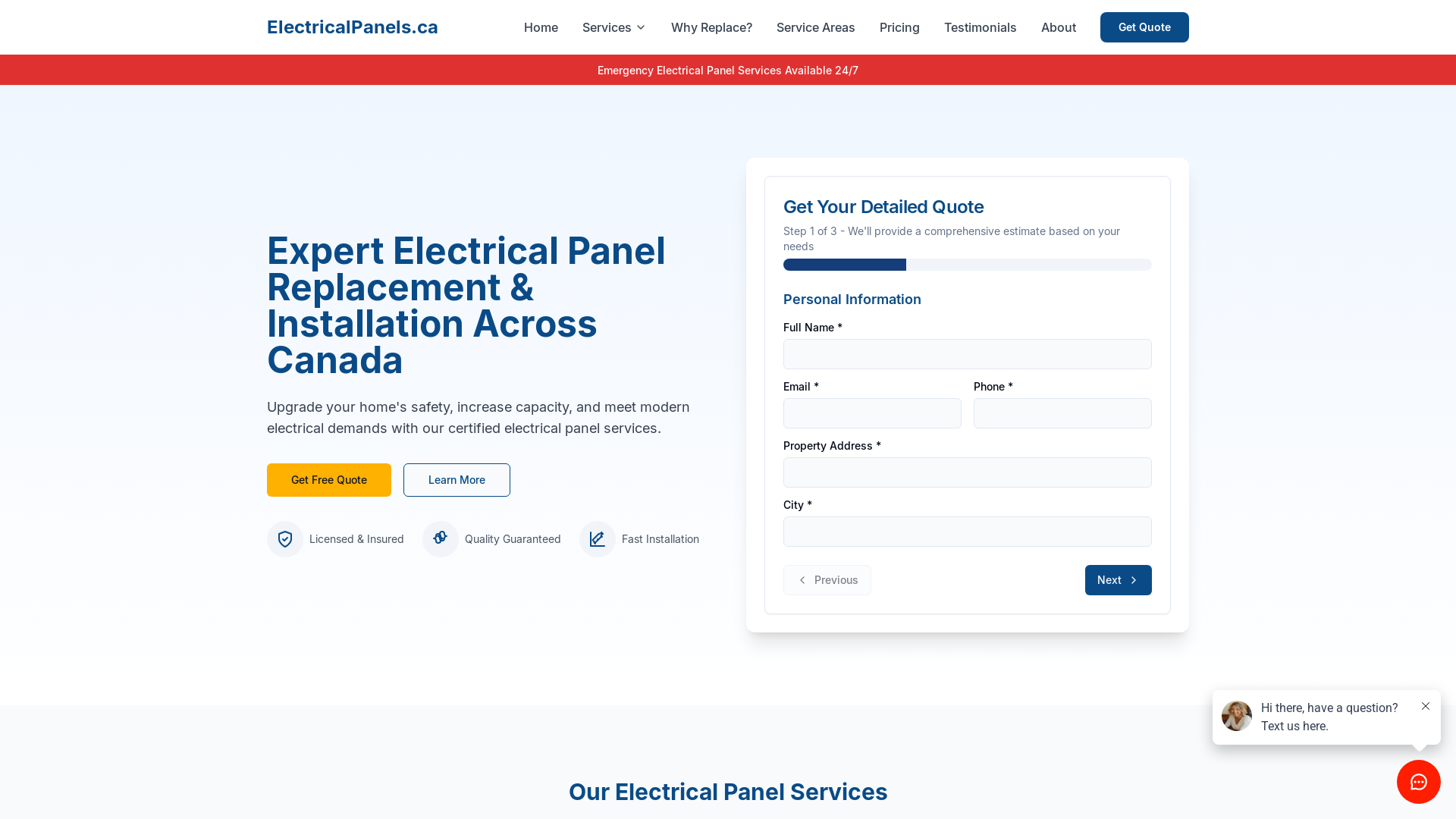 ElectricalPanels.ca | Expert Panel Replacement & Installation