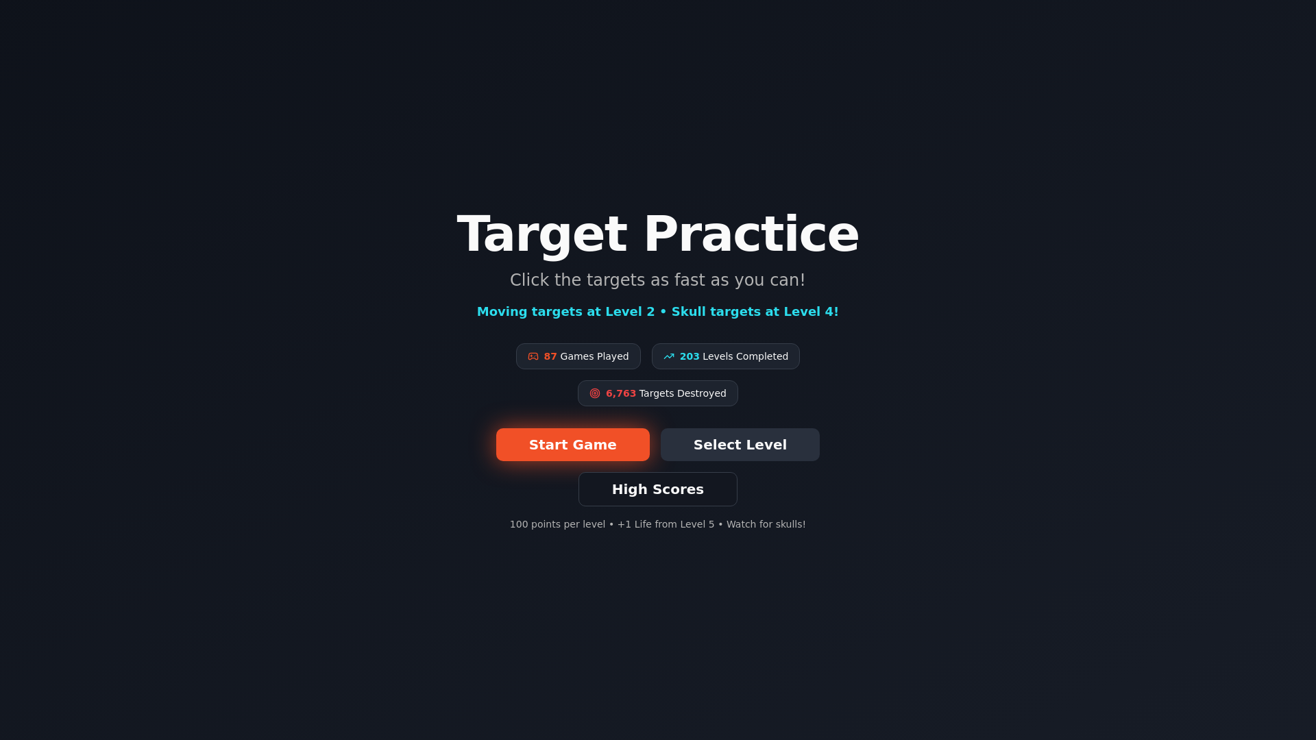 Target Practice Game - Test Your Aim