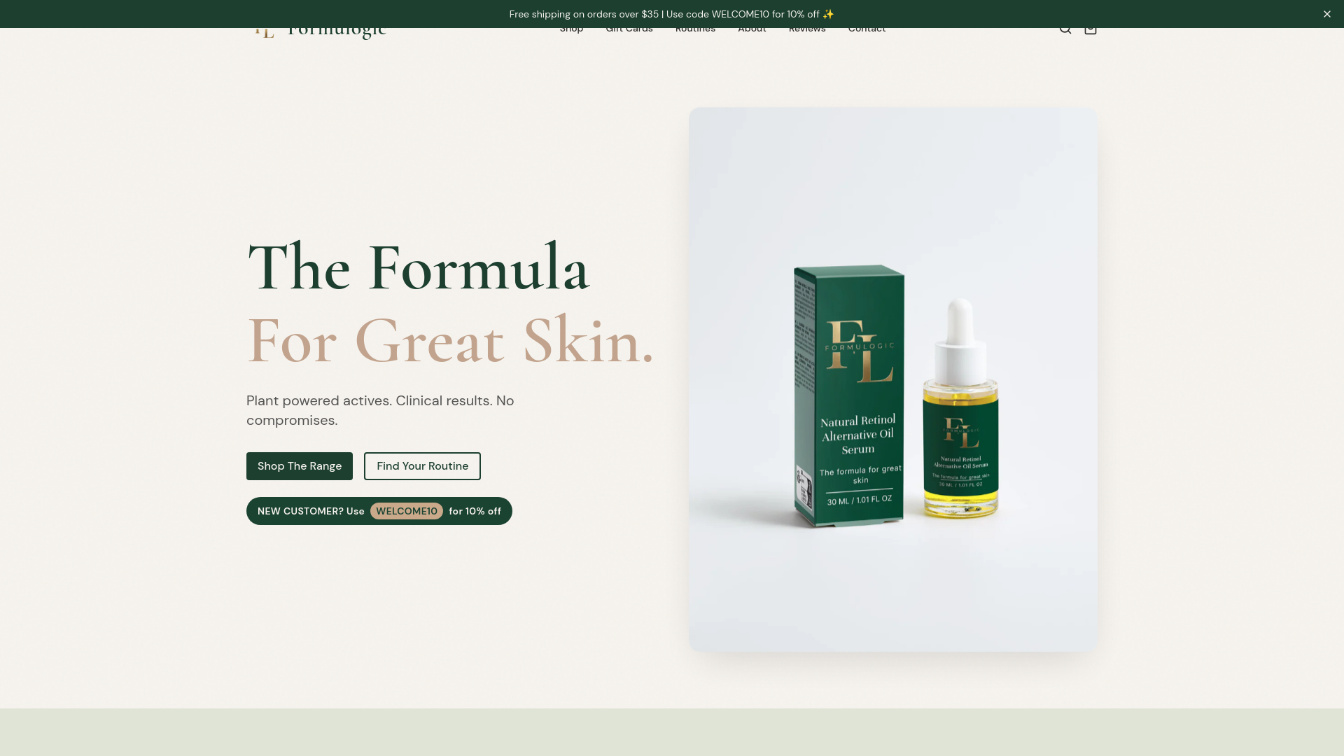 Formulogic — The Formula For Great Skin. Clean Skincare