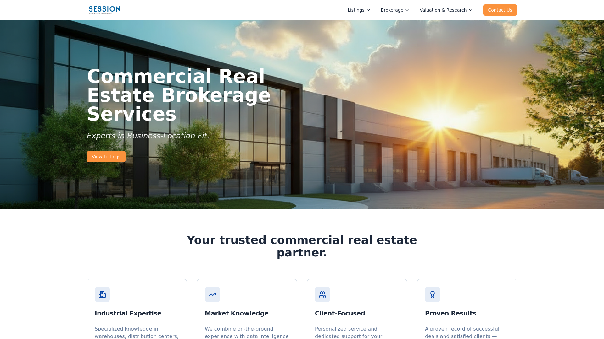 Session Real Estate Brokerage - Industrial Property Specialists