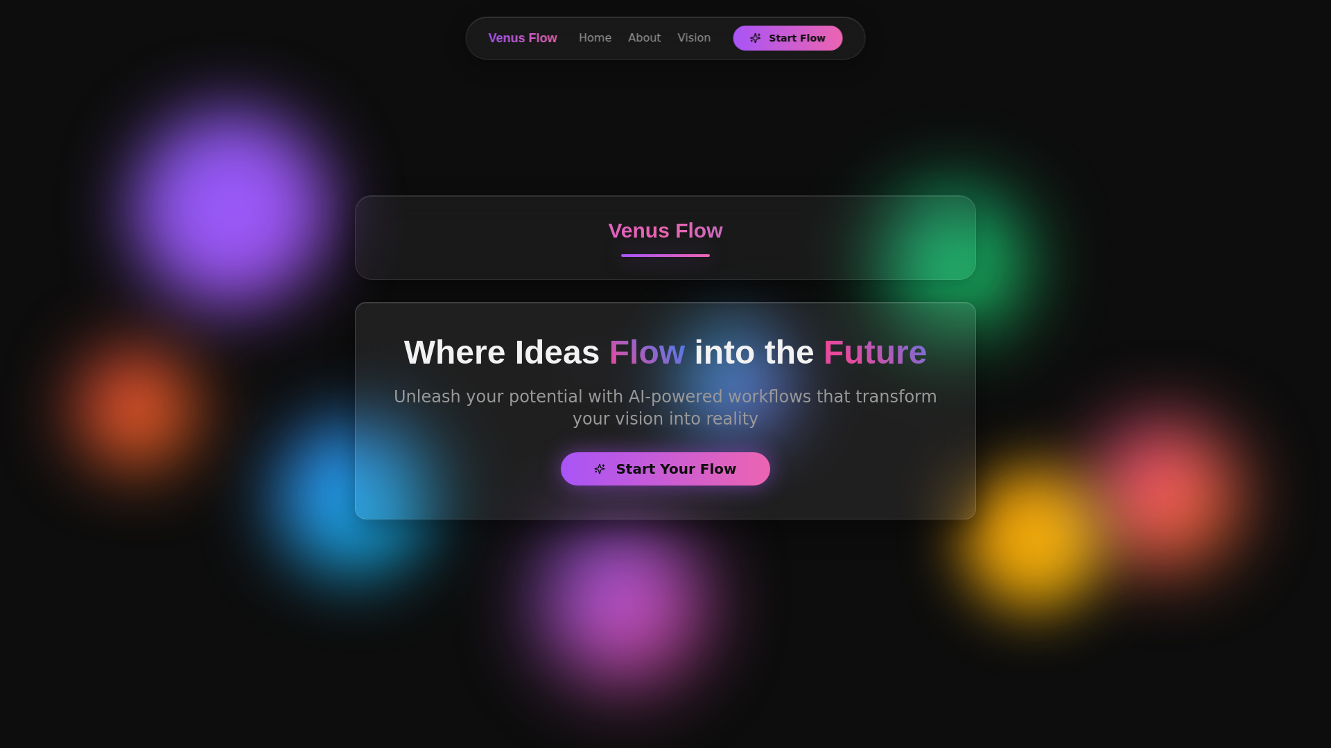 Venus Flow - Smart Systems for Everyday Professionals