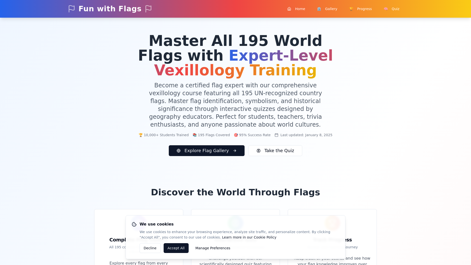 Fun with Flags - Ultimate Flag Gallery & Quiz