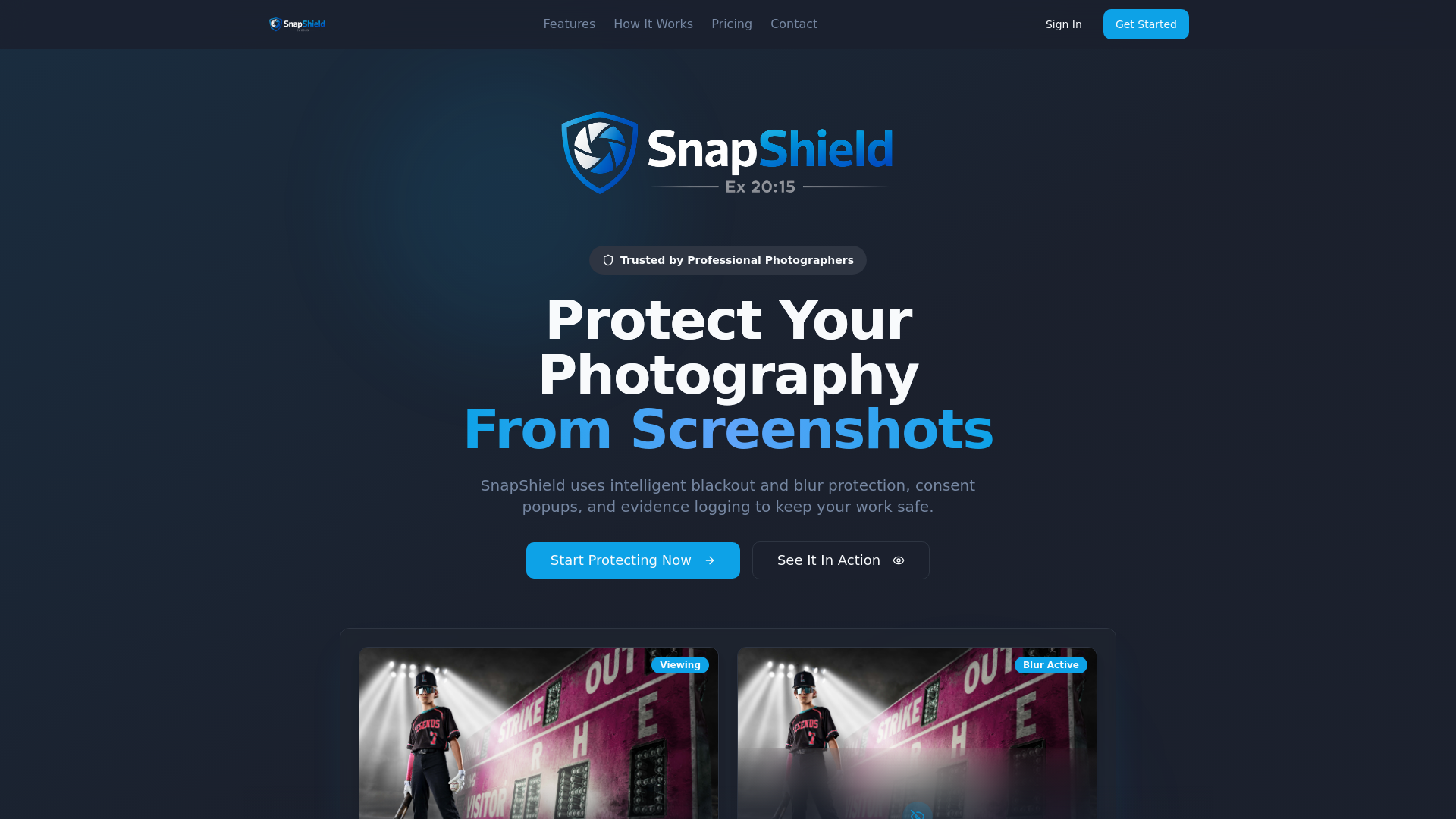SnapShield - No-Screenshot Protection for Photographers