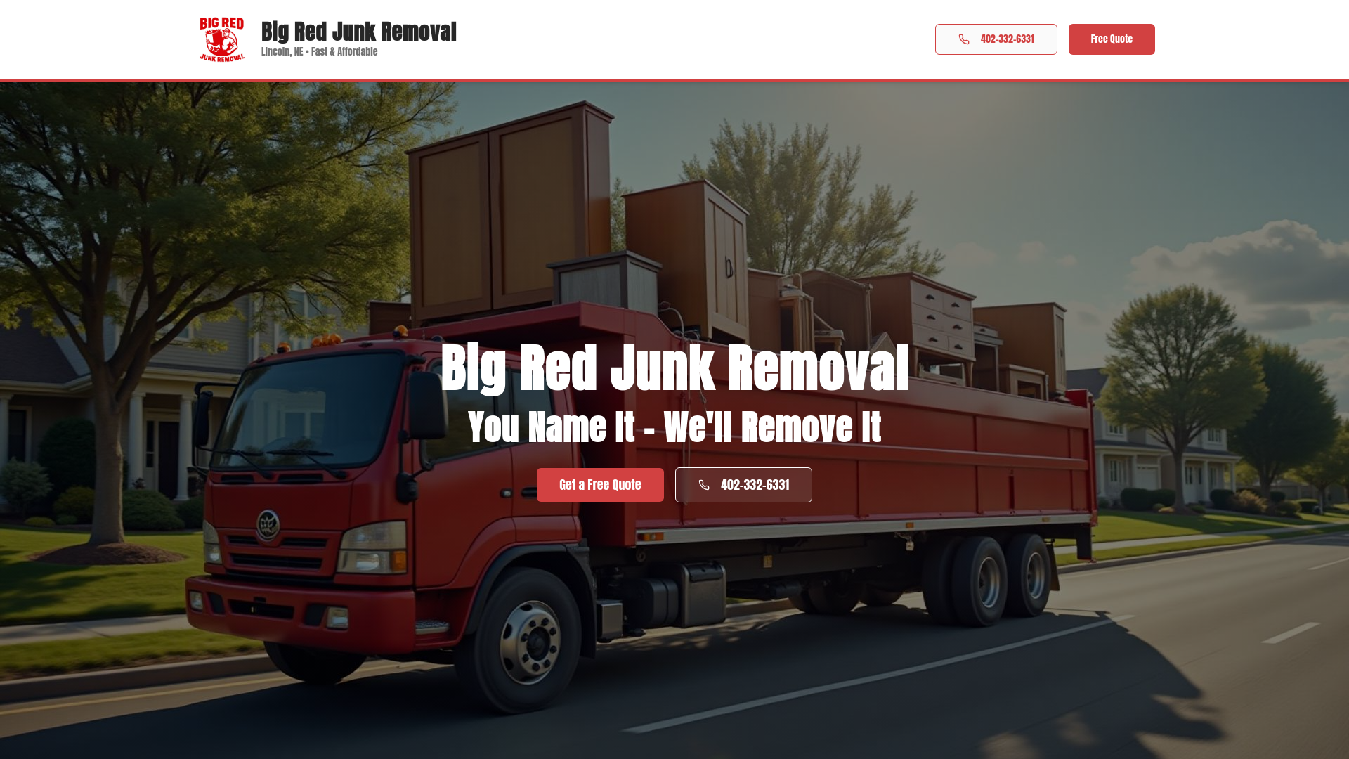 Big Red Junk Removal - Lincoln's Local Junk Removal Experts