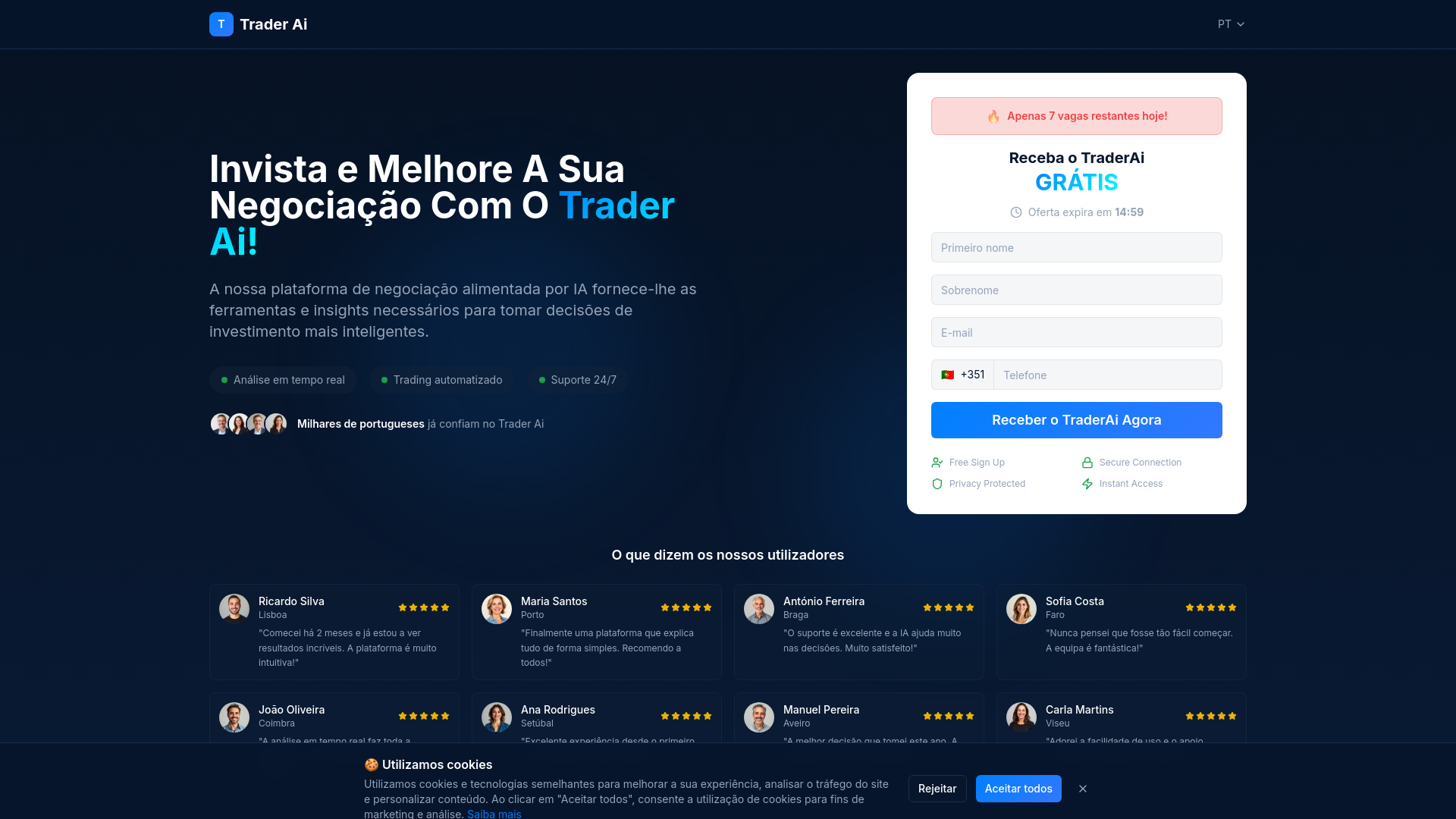 Trader Ai - Plataforma de Trading Inteligente