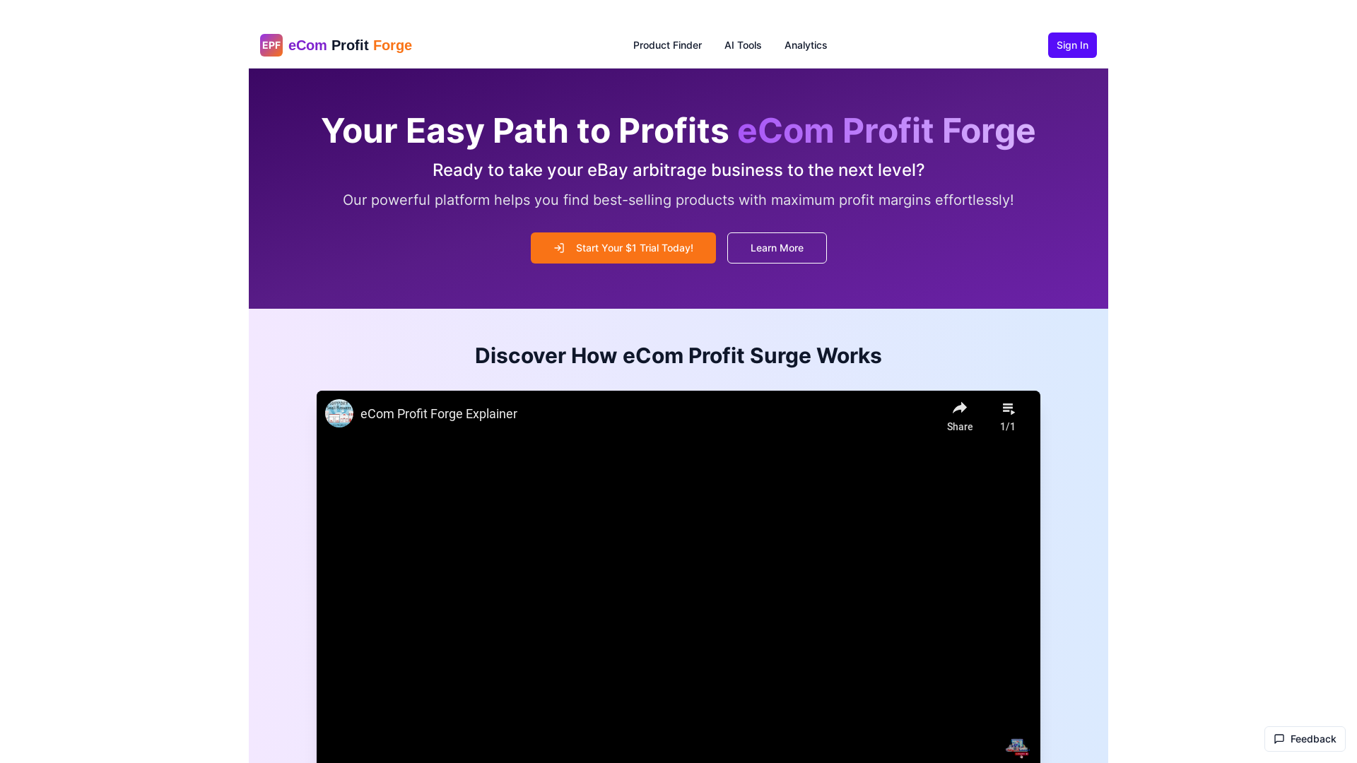 eCom Profit Forge - AI-Powered E-commerce Profit Platform