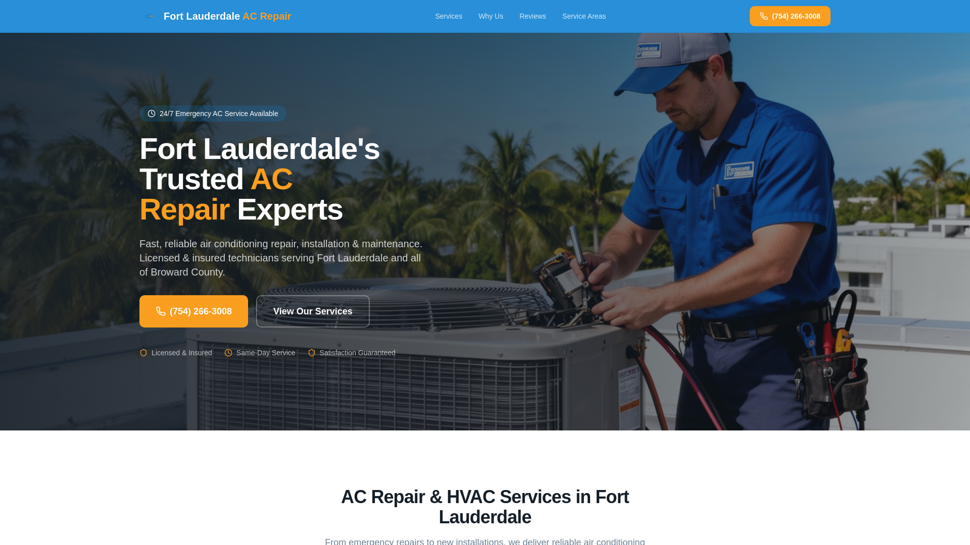 Air Conditioning Repair Fort Lauderdale Fl