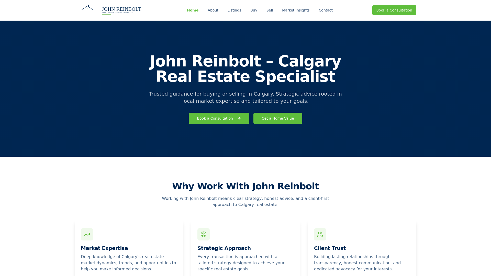 John Reinbolt - Calgary Real Estate Specialist