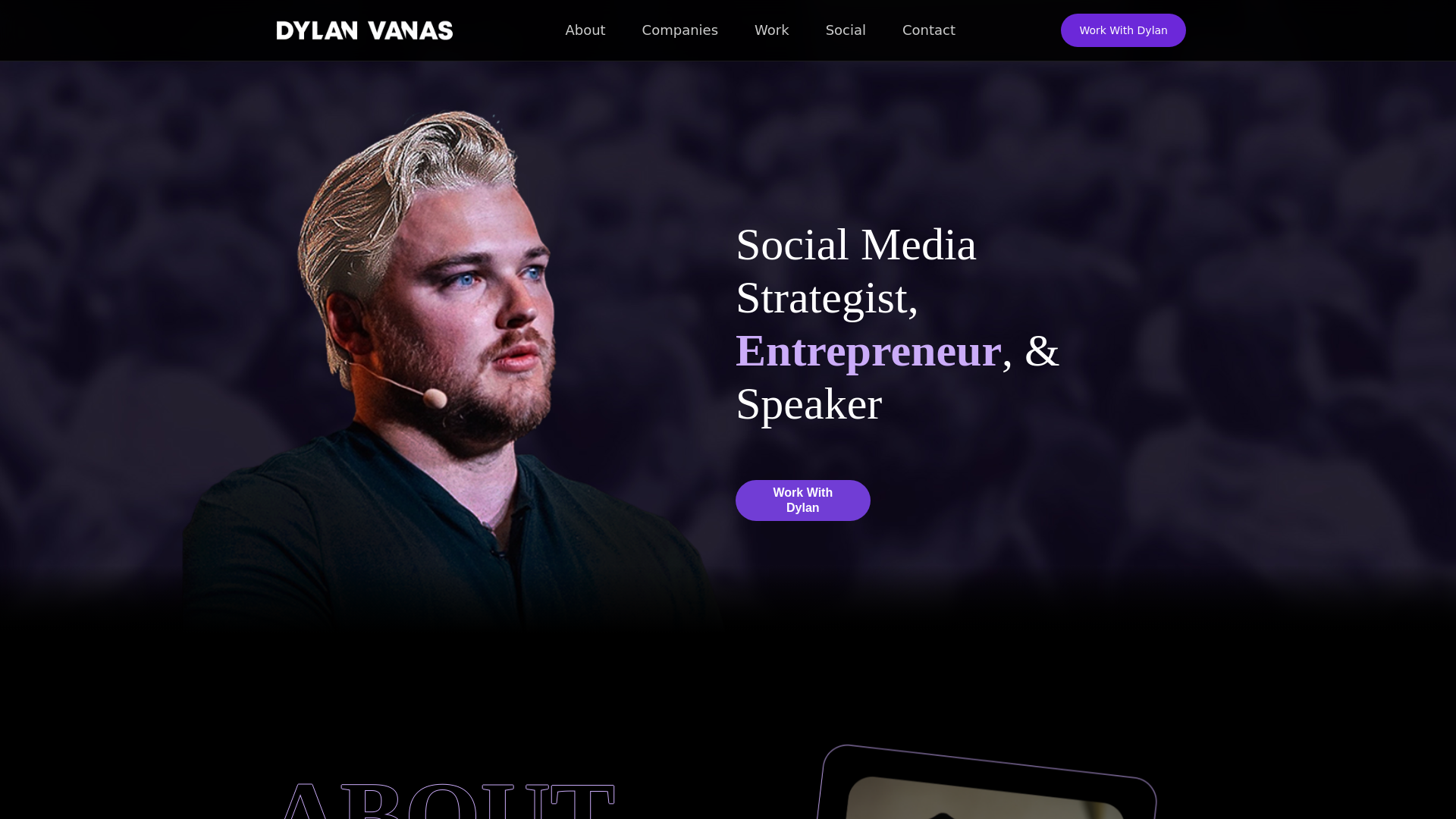 Dylan Vanas - Social Media Strategist, Entrepreneur & Speaker