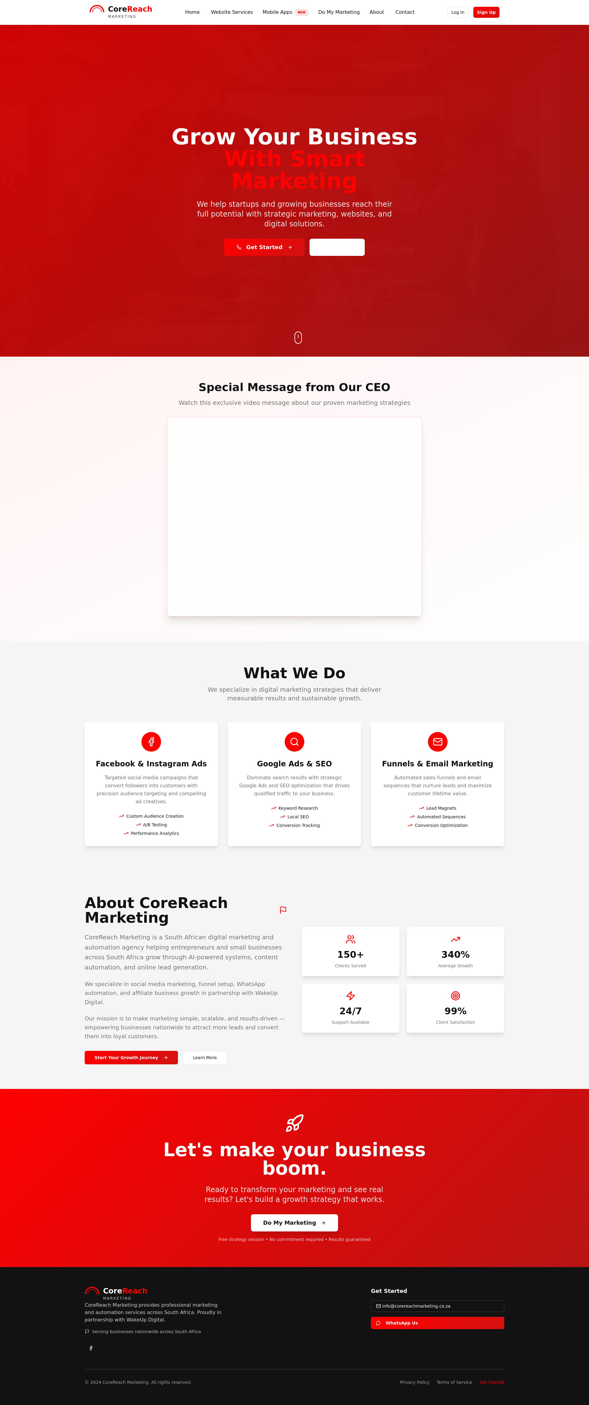 CoreReach Marketing - Transforms Exposure into Revenue