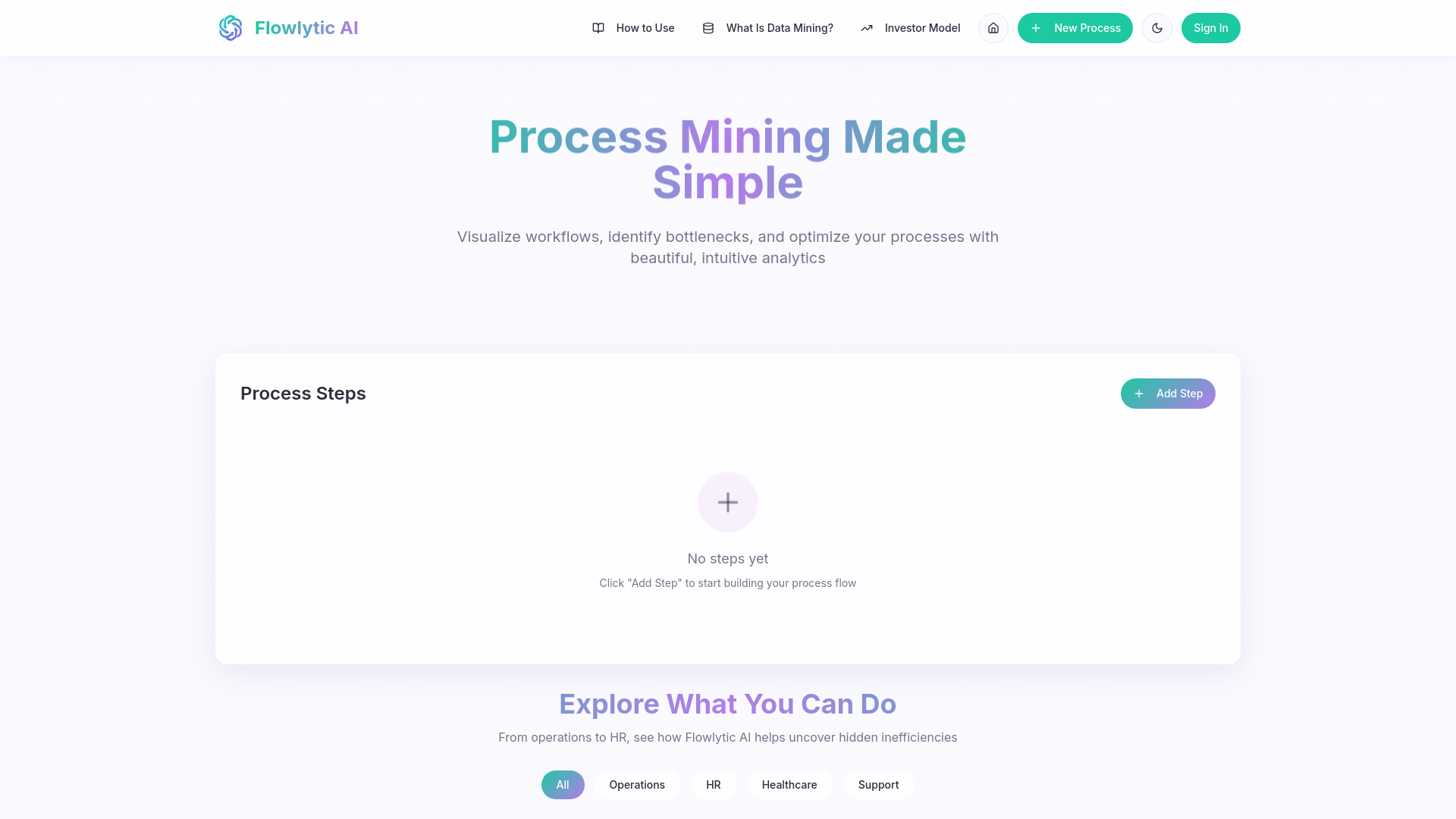 Flowlytic AI - Process Mining Made Simple