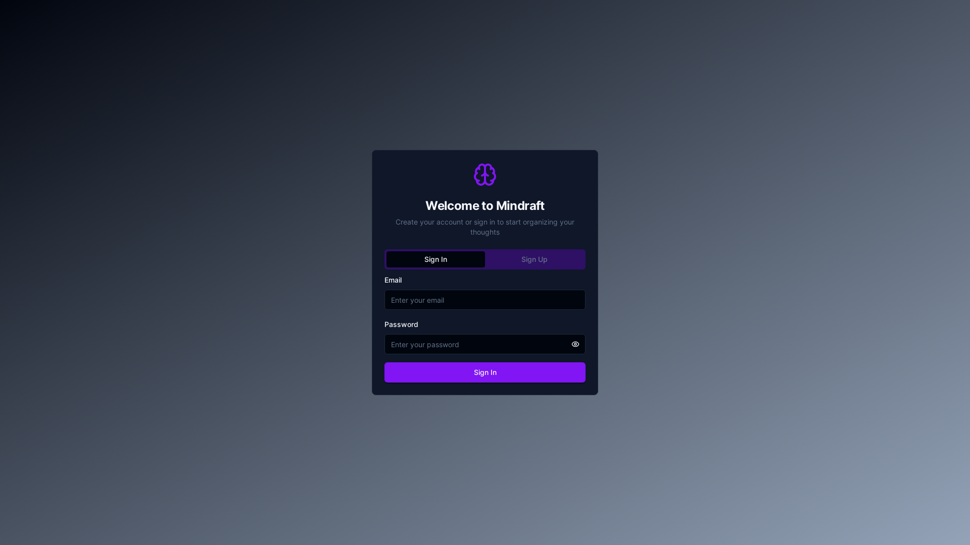 Mindraft - Infinite Canvas Mind Mapping