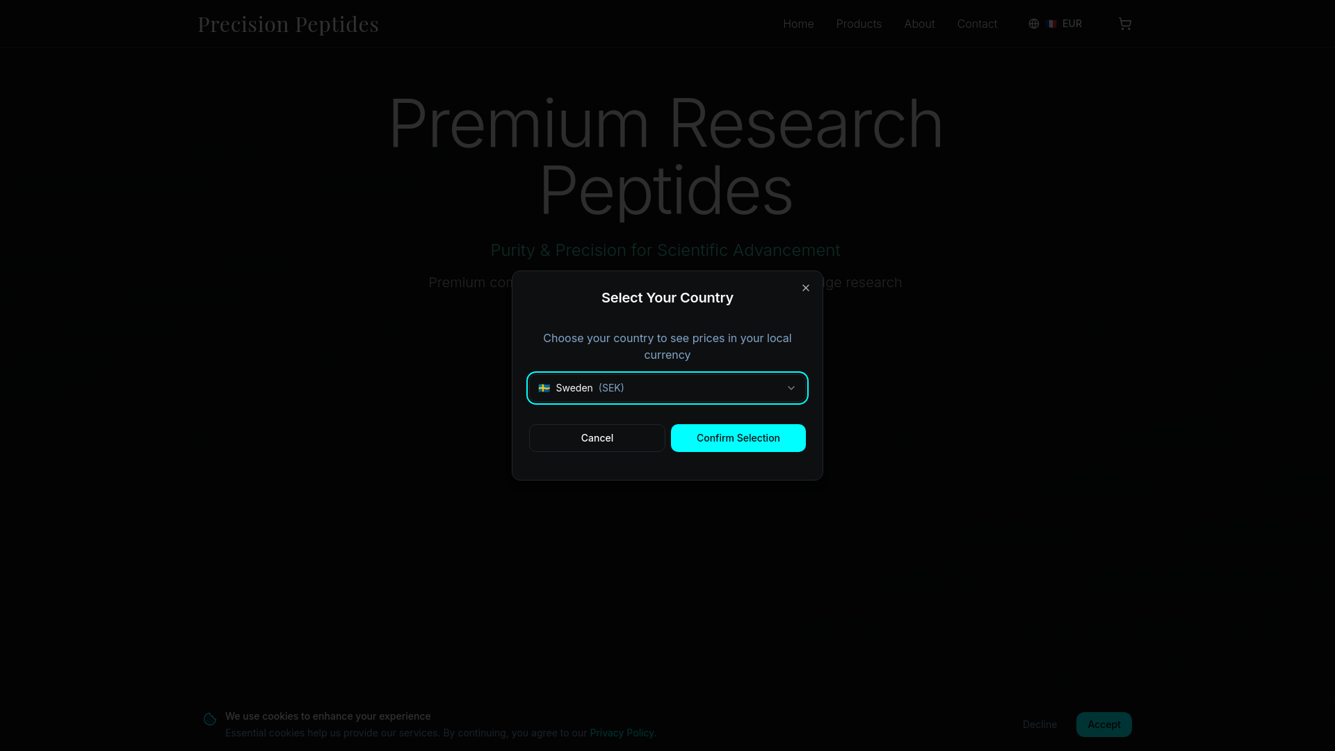 Precision Peptides - Premium Research Peptides & Compounds