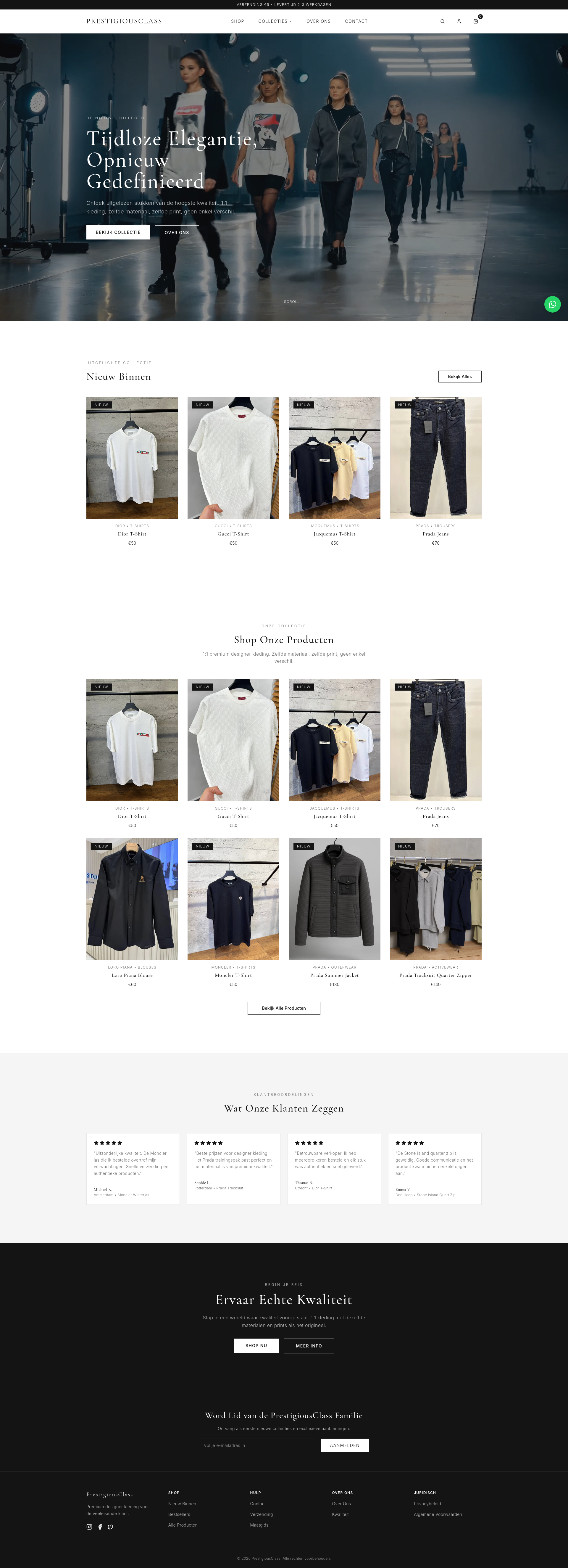 Prestigious Class | Premium Kleding & Streetwear