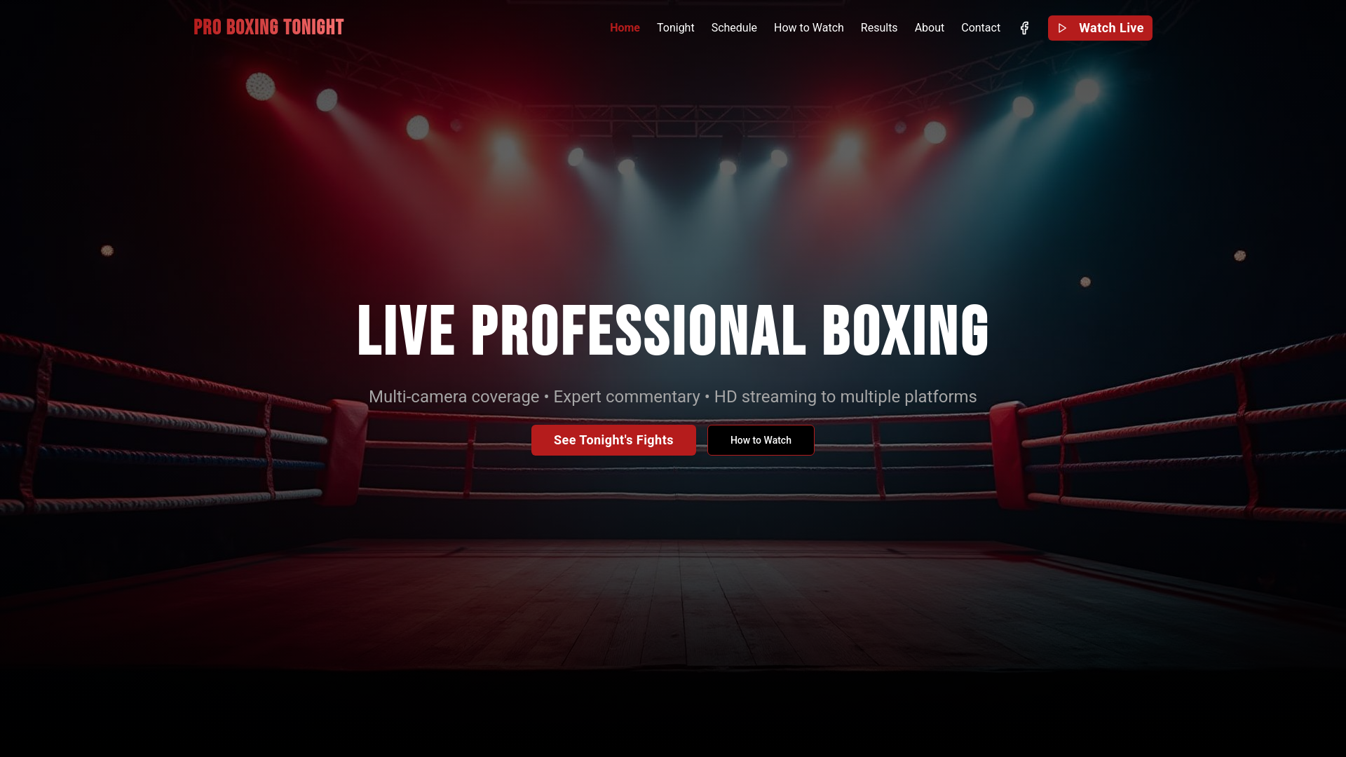 Pro Boxing Tonight