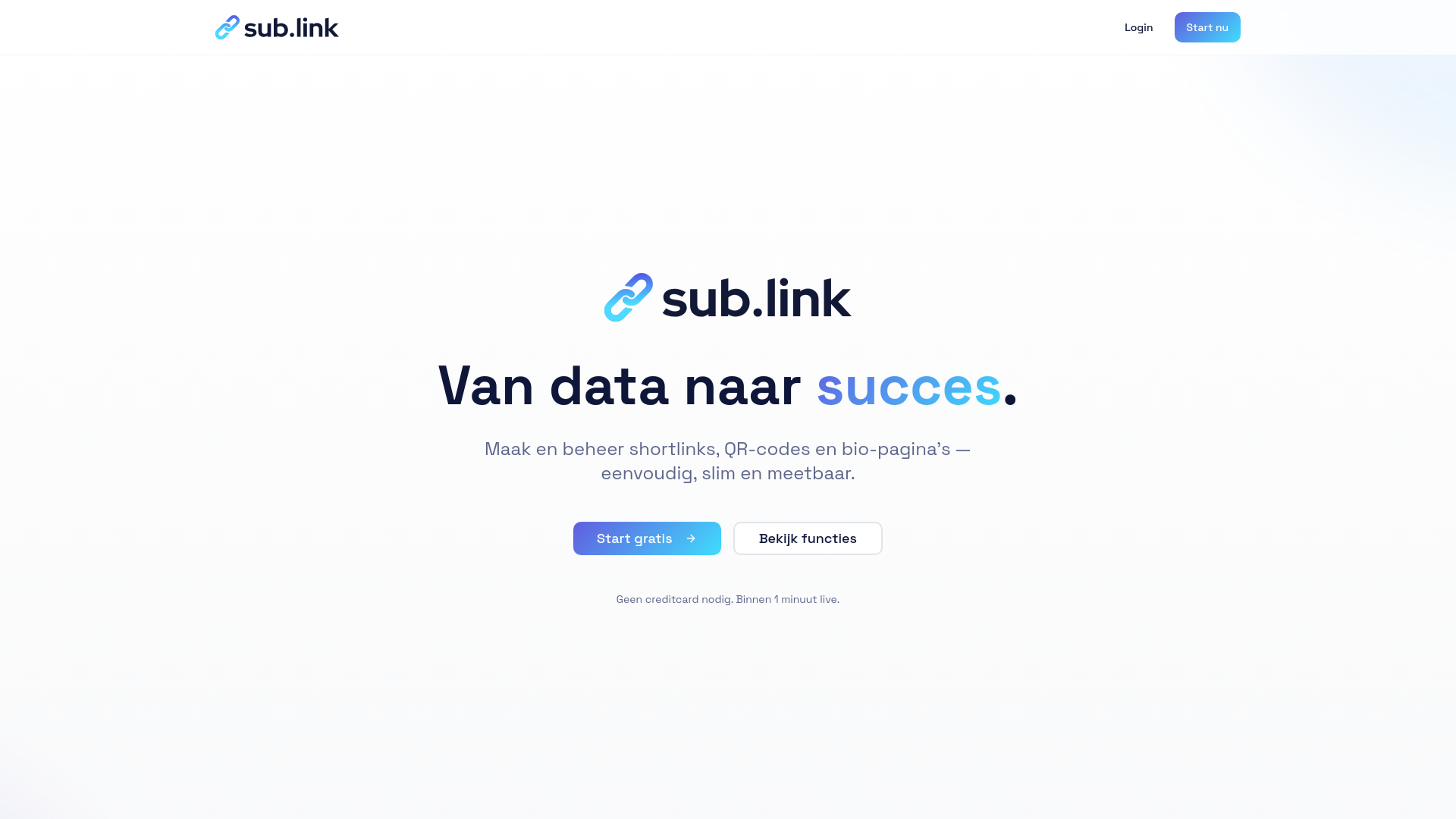 Sub.Link - Van data naar succes
