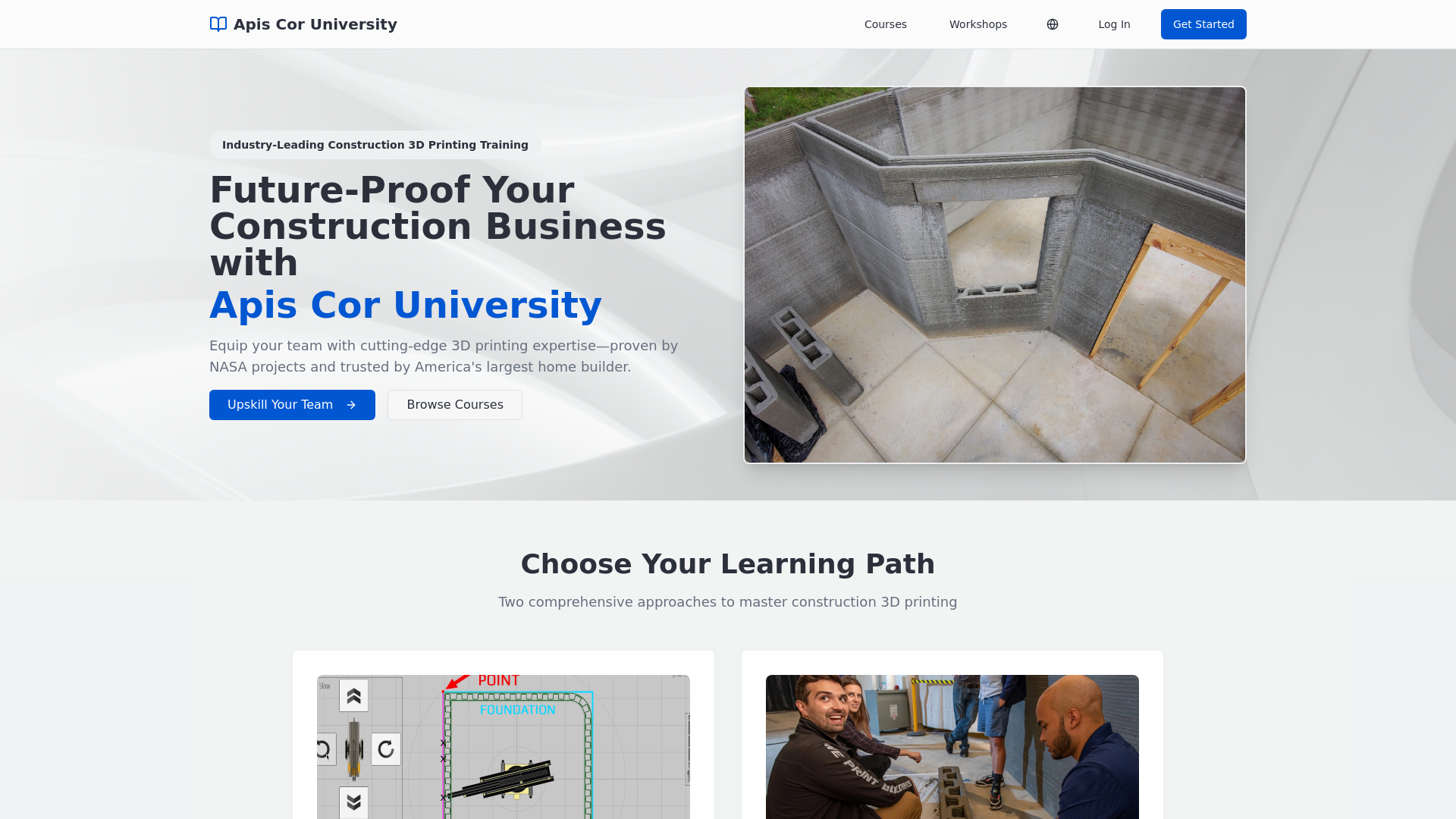 Apis Cor University - Master Construction Automation