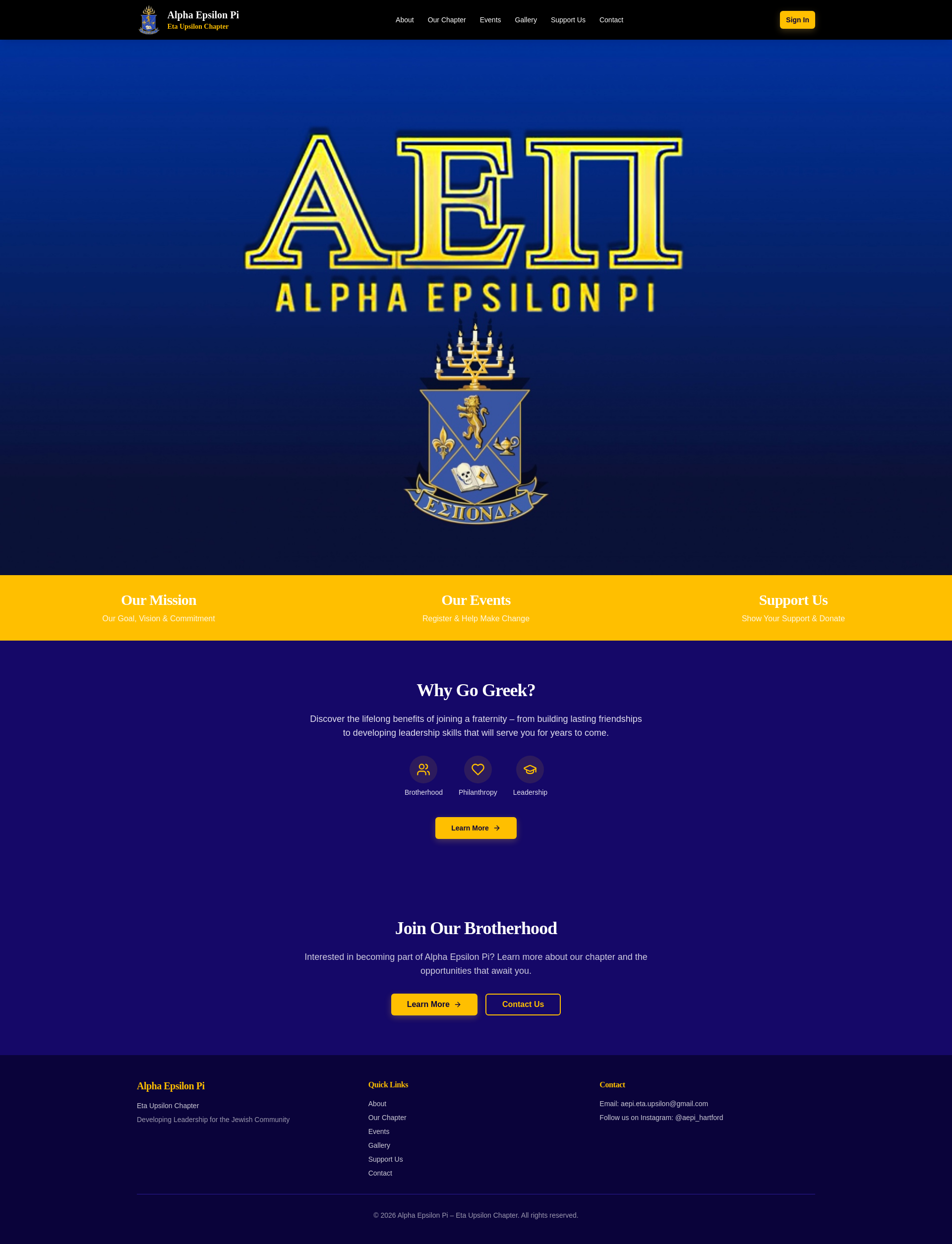 Alpha Epsilon Pi – Eta Upsilon Chapter | Developing Jewish Leadership