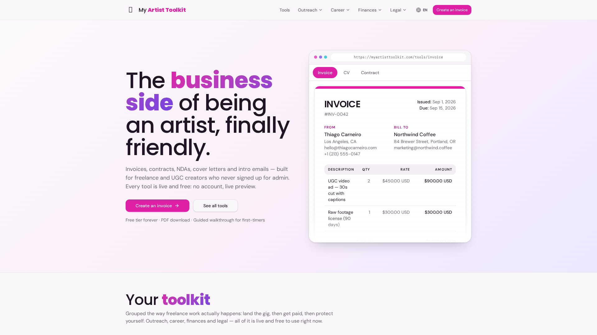 Free Scope of Work Template for Creatives | My Artist Toolkit