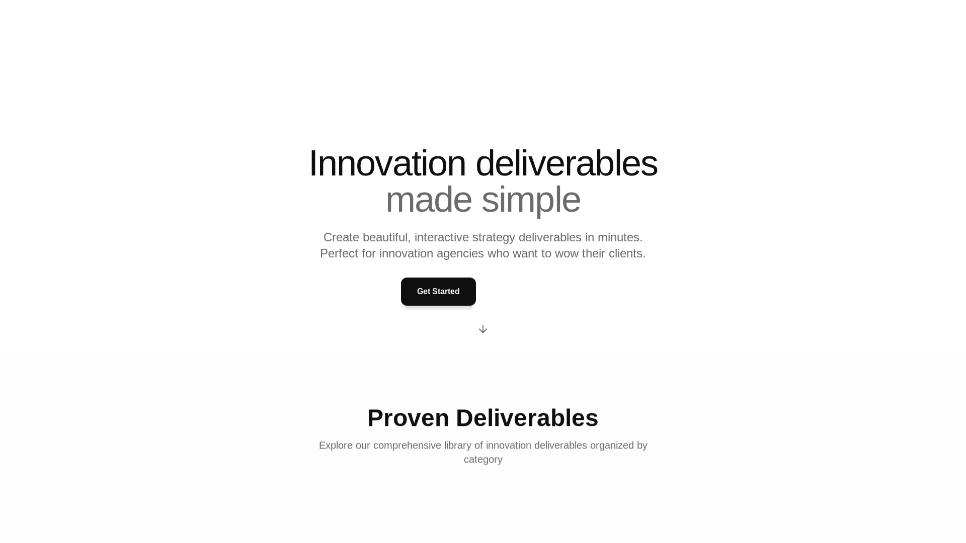 Client Deliverable - Innovation Framework Platform