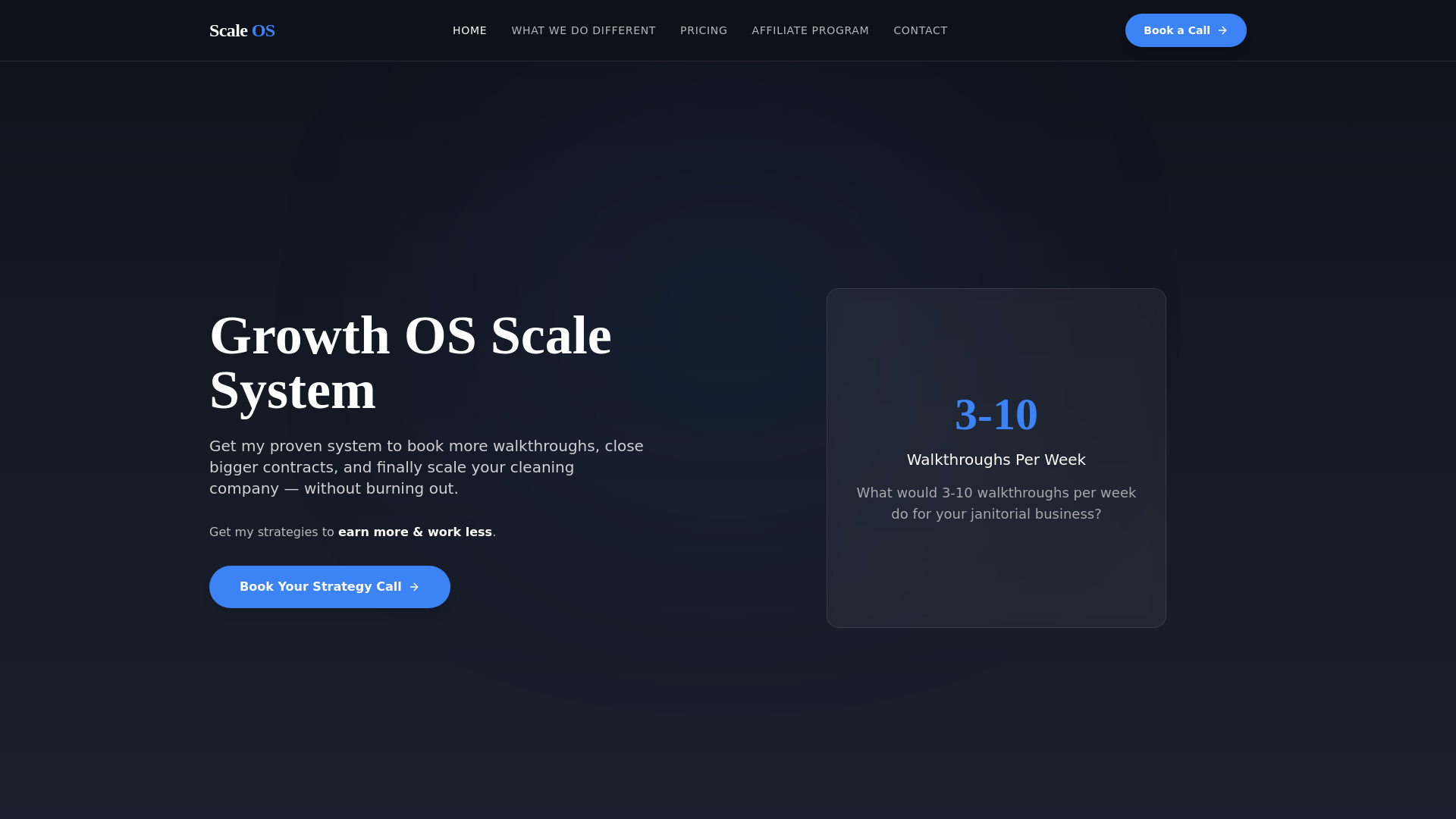 Scale OS System - Growth Systems for Cleaning Businesses