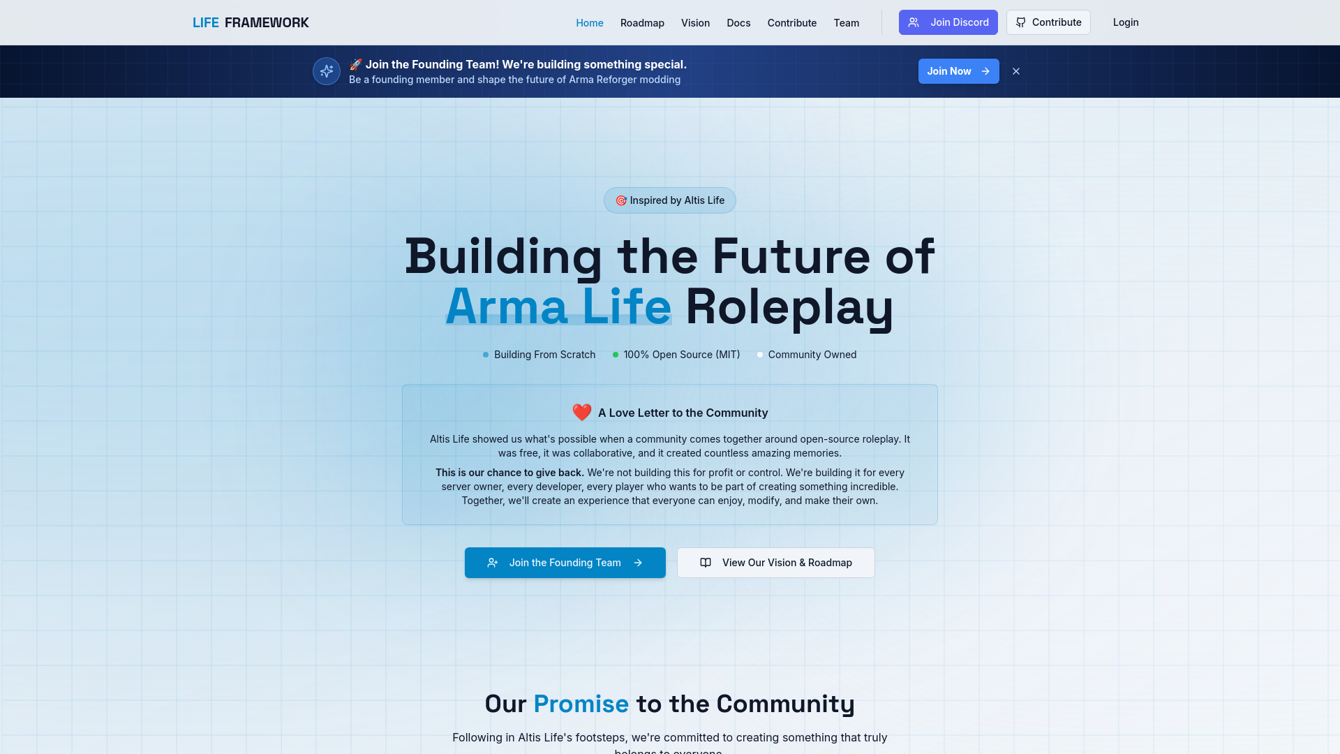 Life Framework | Community-Driven Arma Reforger Framework