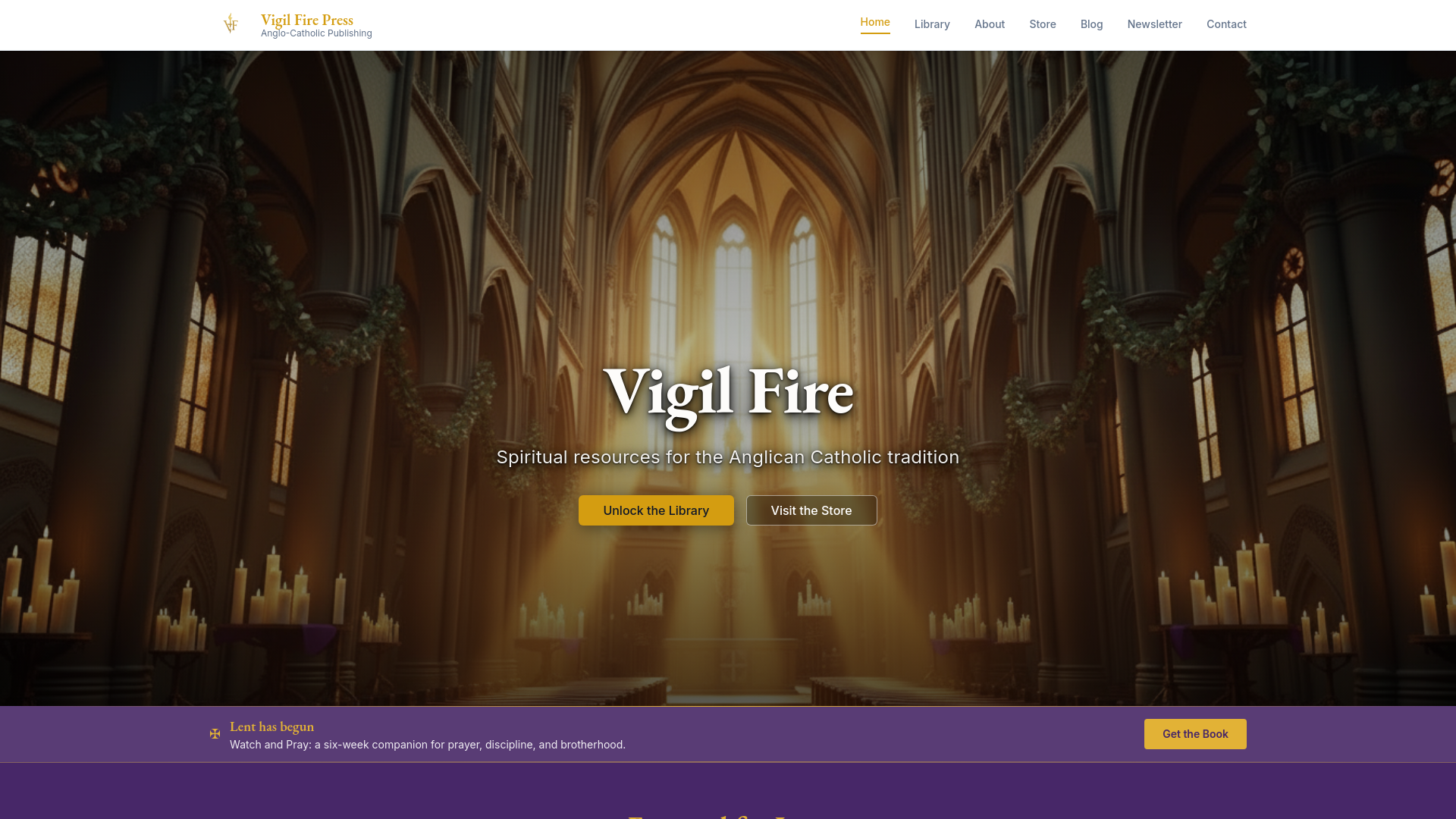Vigil Fire | Anglican Catholic Prayer and Liturgy