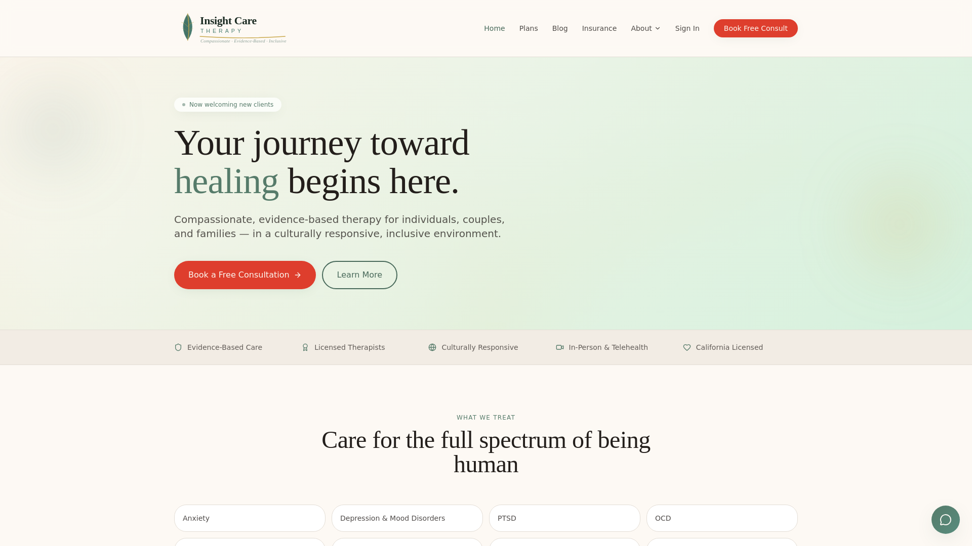 Therapy Plans — Insight Care Therapy