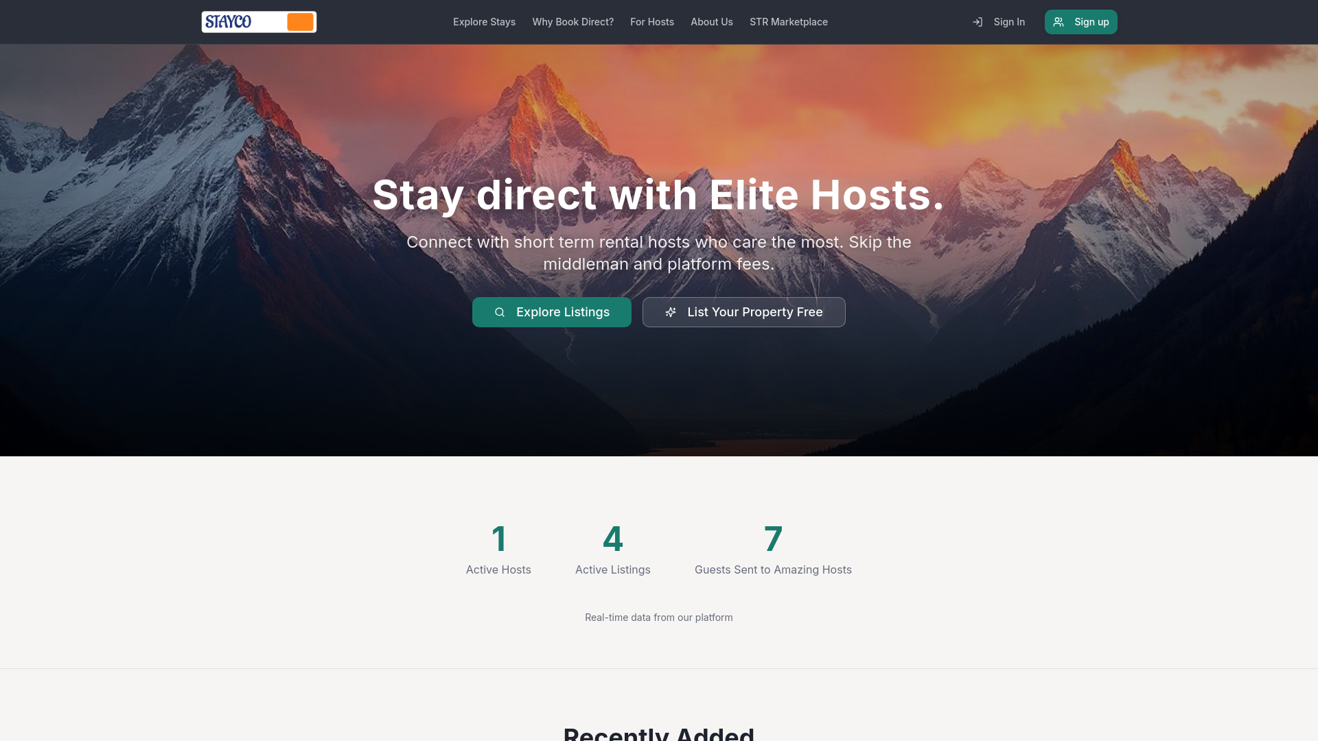 Explore Direct Stays - StayCo