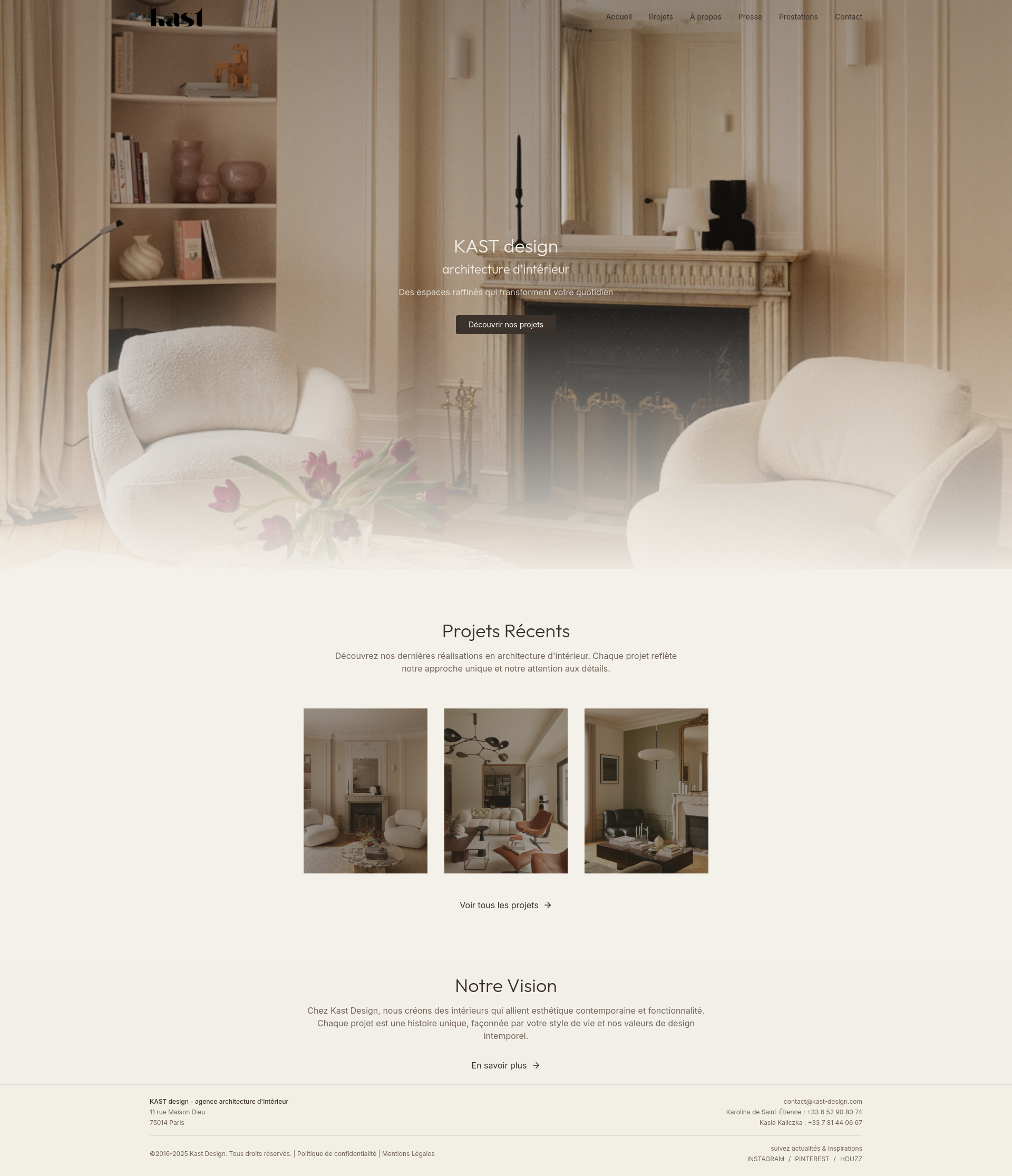 Kast Design - Interior Architecture