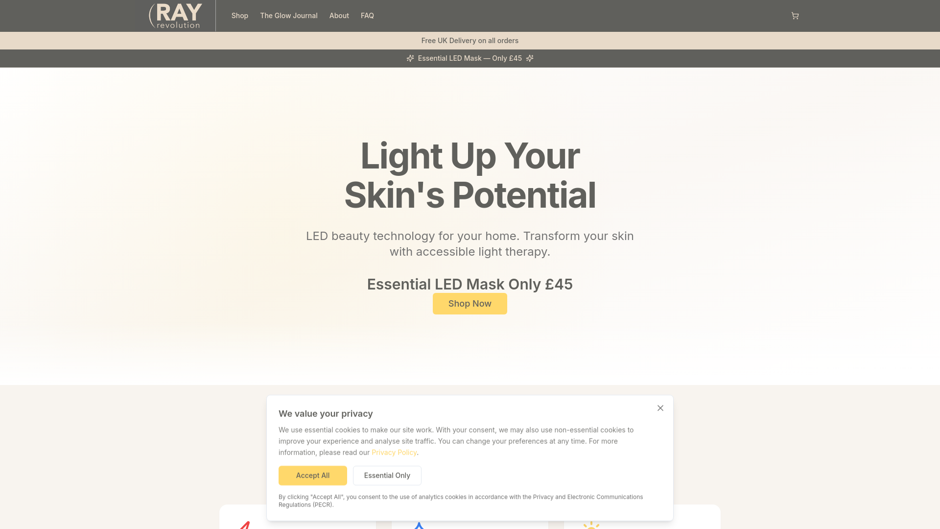 Ray Revolution - LED Face Masks | Professional Beauty at Home