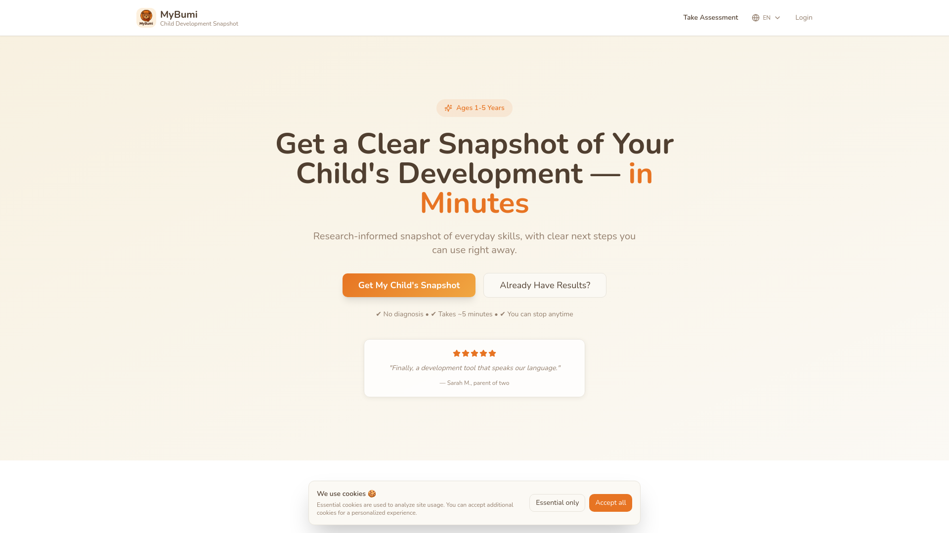 MyBumi — Child Development Snapshot | Track Your Child's Growth