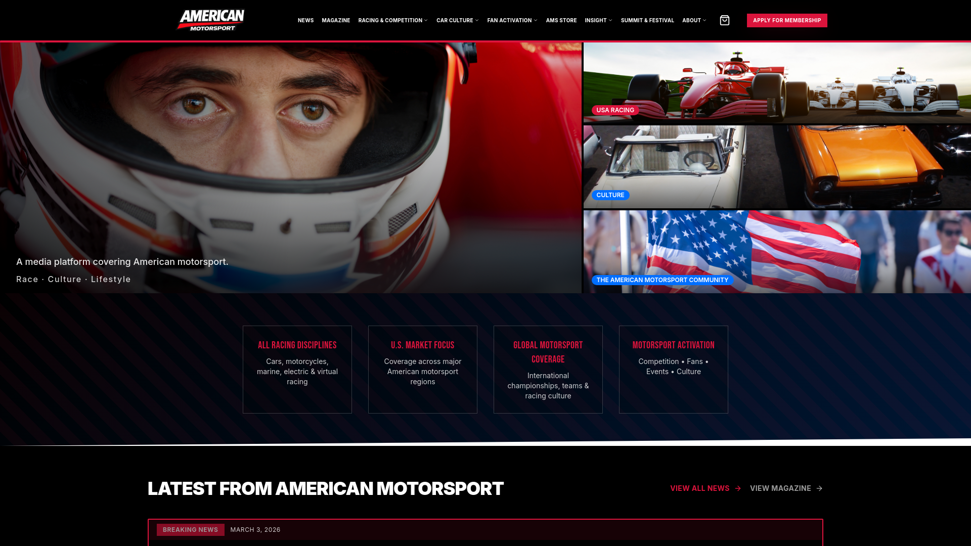 American Motorsport | U.S. Racing News, Series, Drivers & Circuits