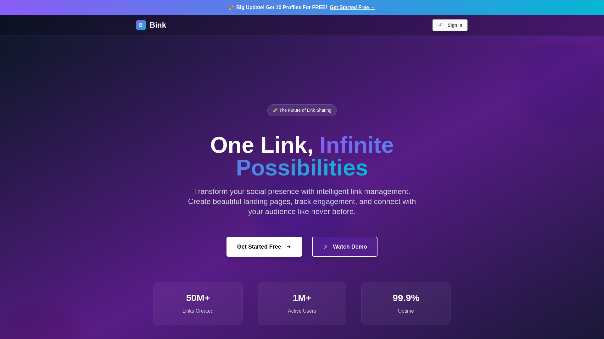 Bink - Your Ultimate Link-in-Bio Platform